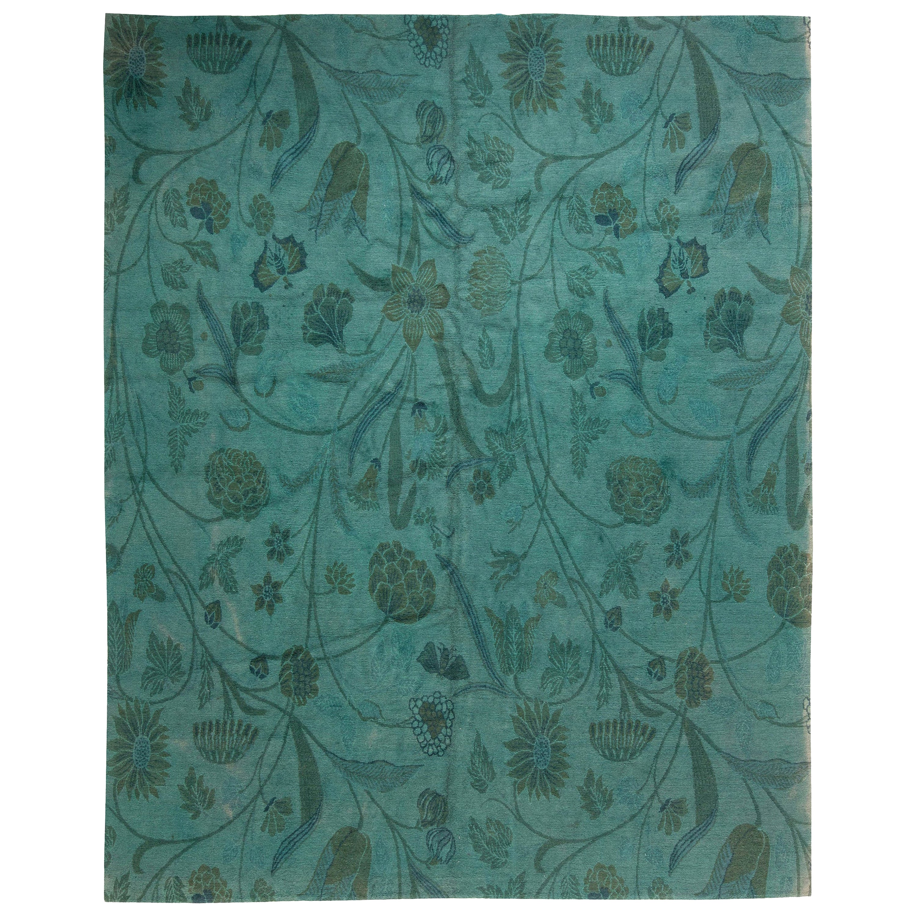 Midcentury European Inspired Handmade Khotan Runner For Sale at 1stDibs