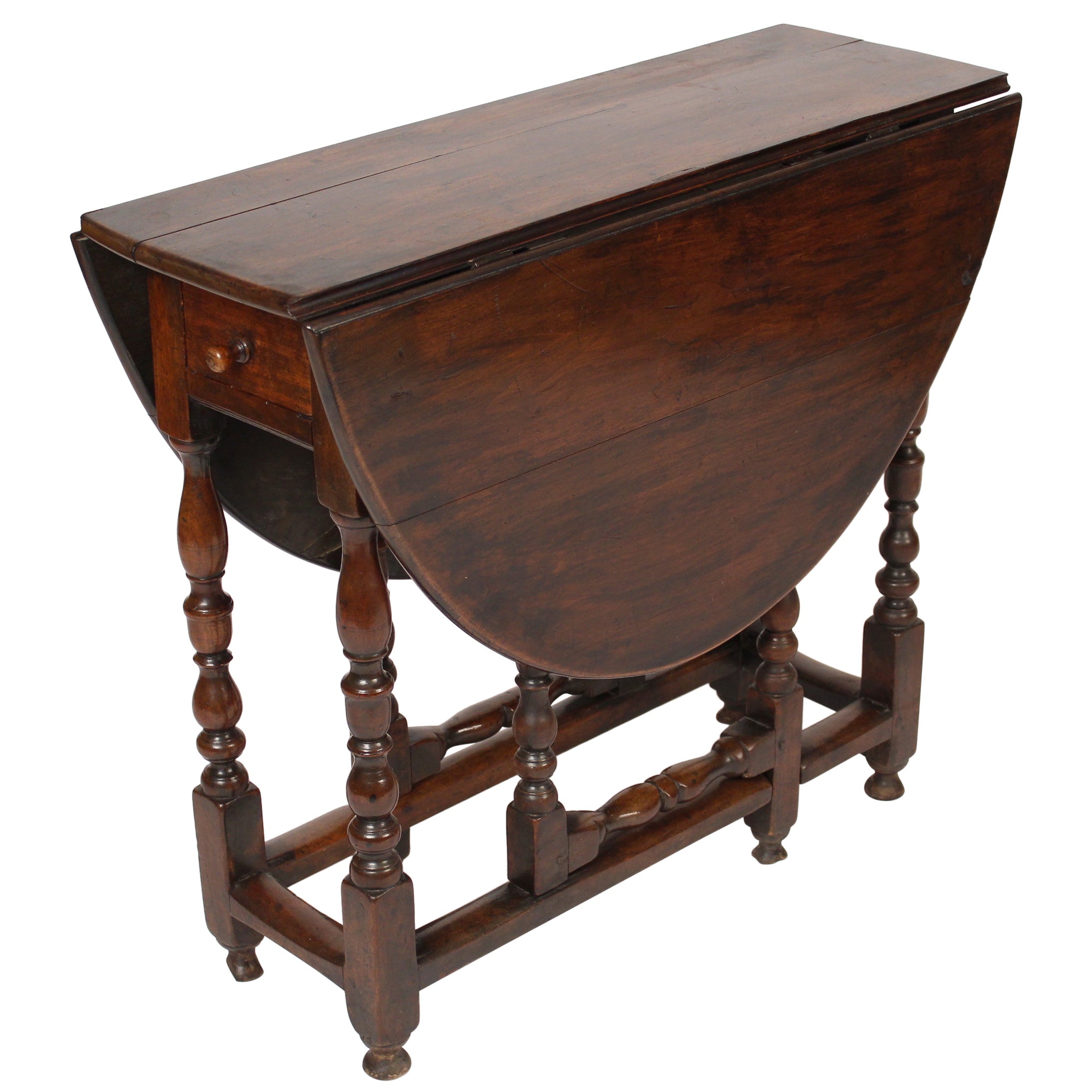 English Walnut Gate Leg Table, circa 1685 For Sale at 1stDibs