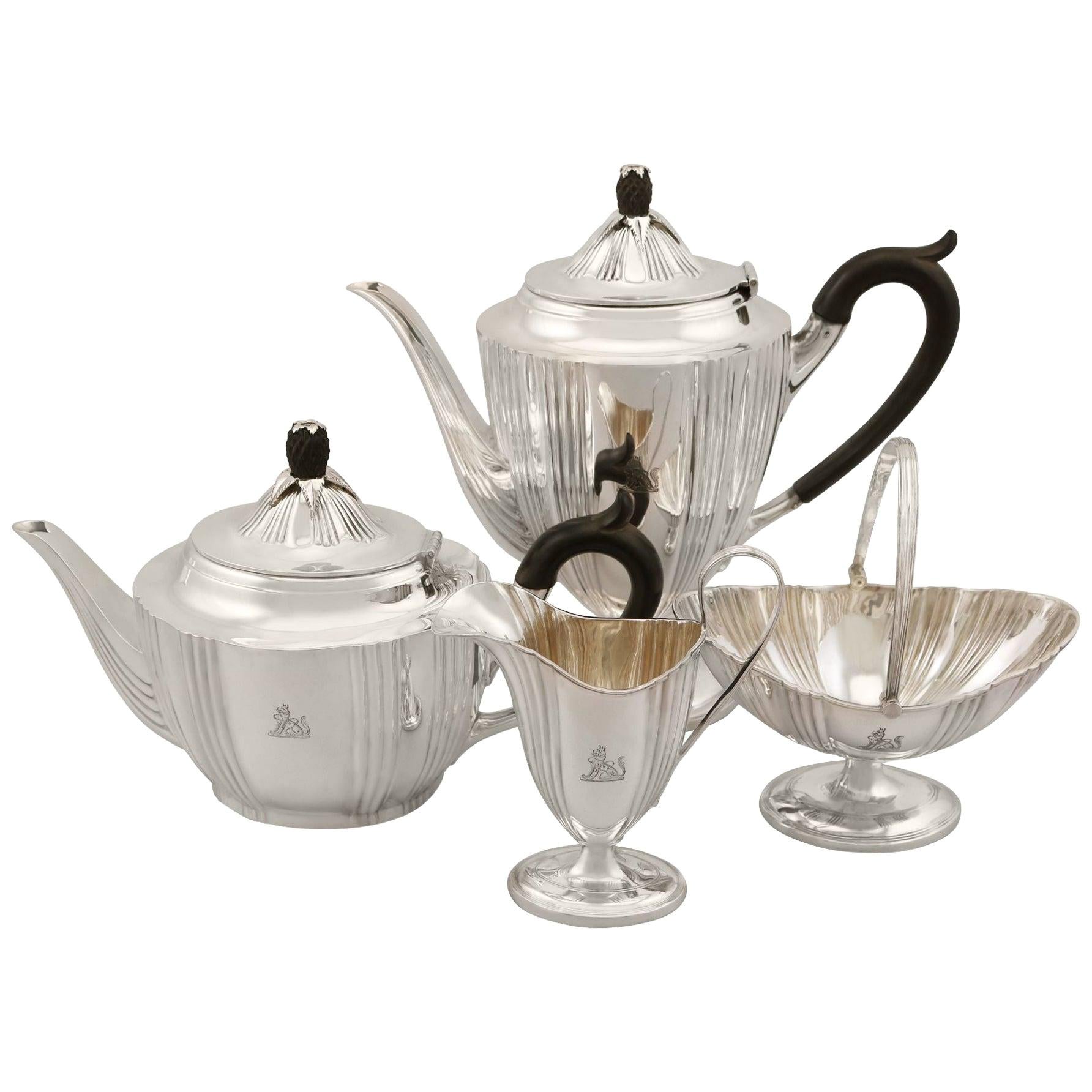 Antique Afternoon Tea Service, English, Silver Plated, Serving Tray ...