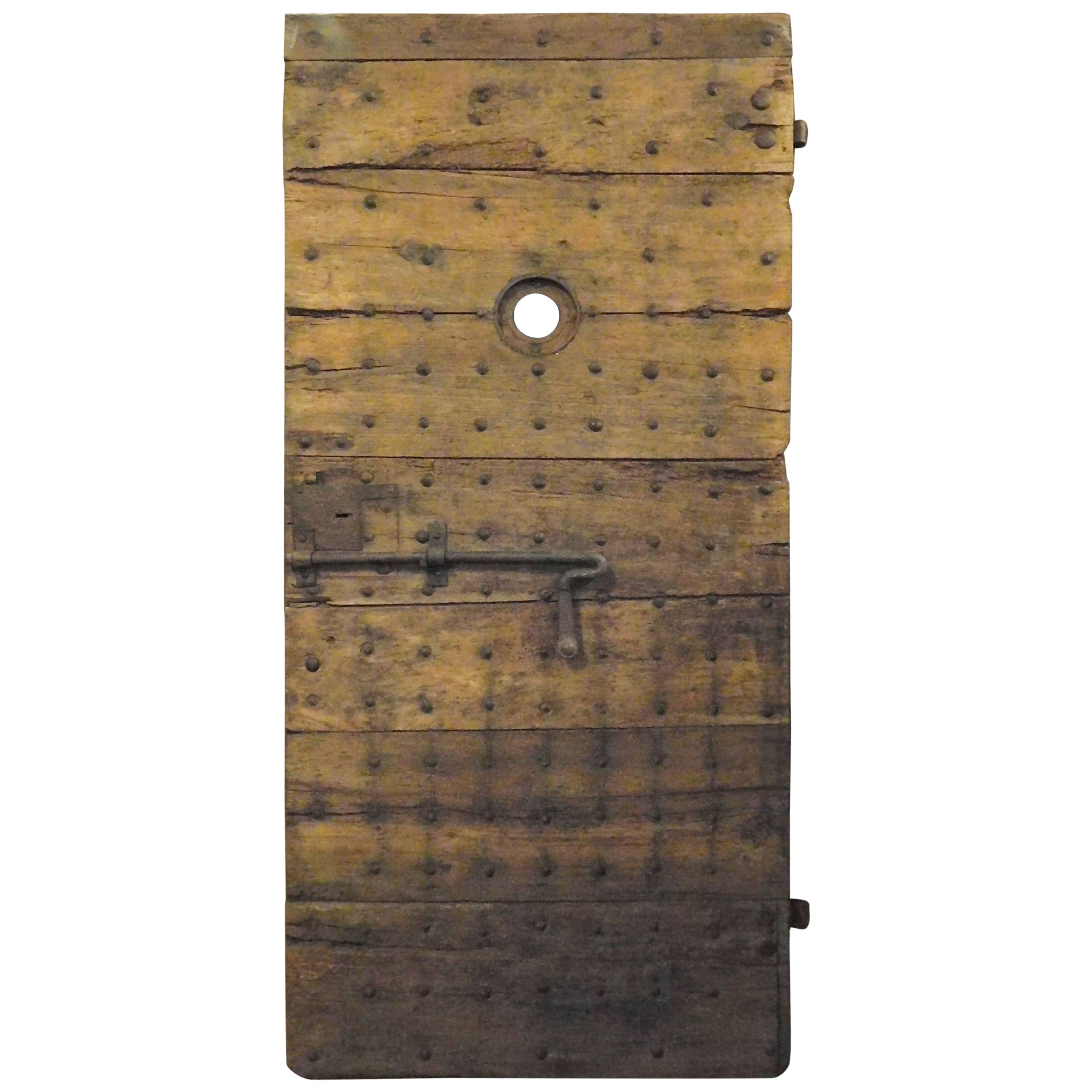 Antique Prison Door in a Single Wooden Planking, 18th Century, France ...