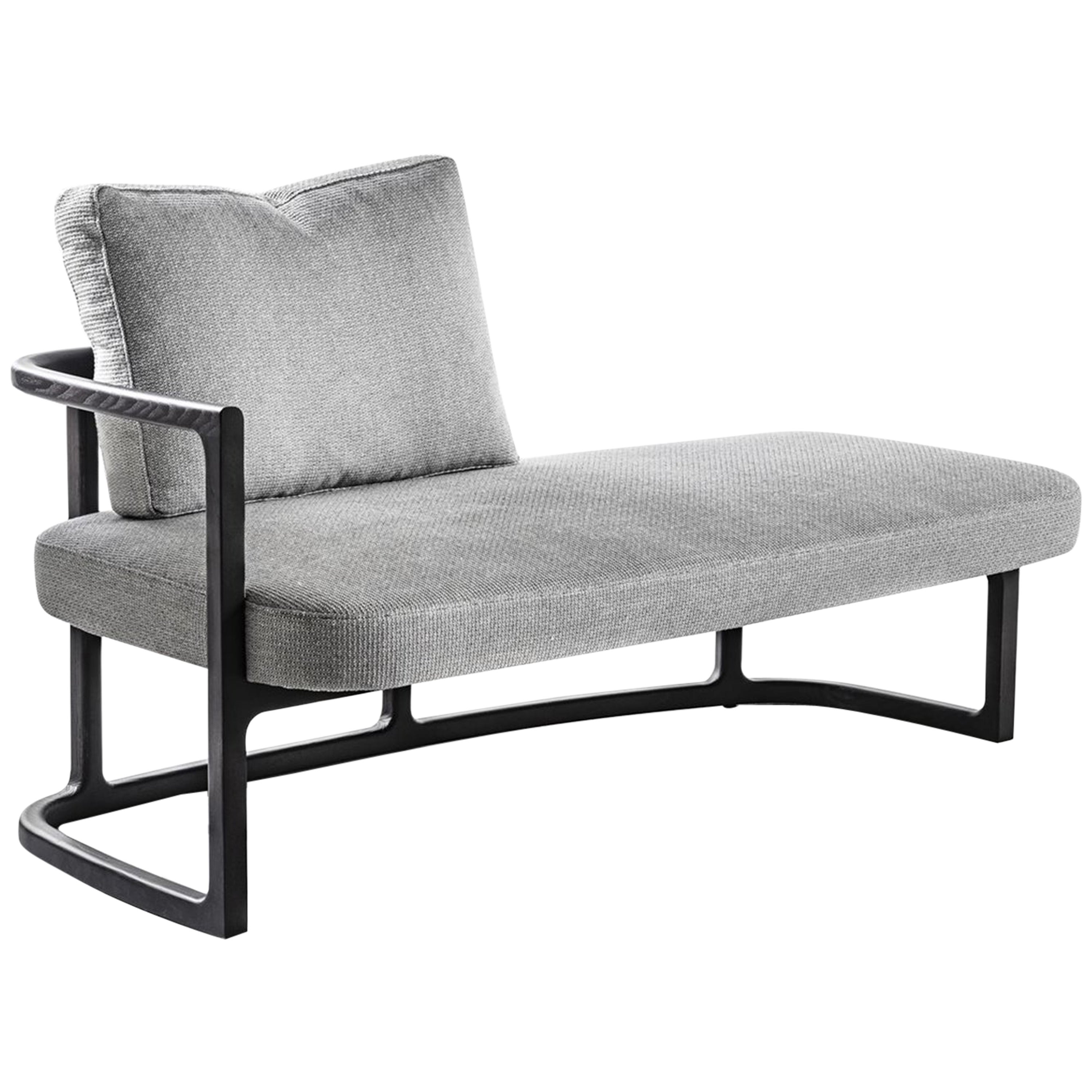 Green Vintage Tufted Leather Méridienne at 1stDibs