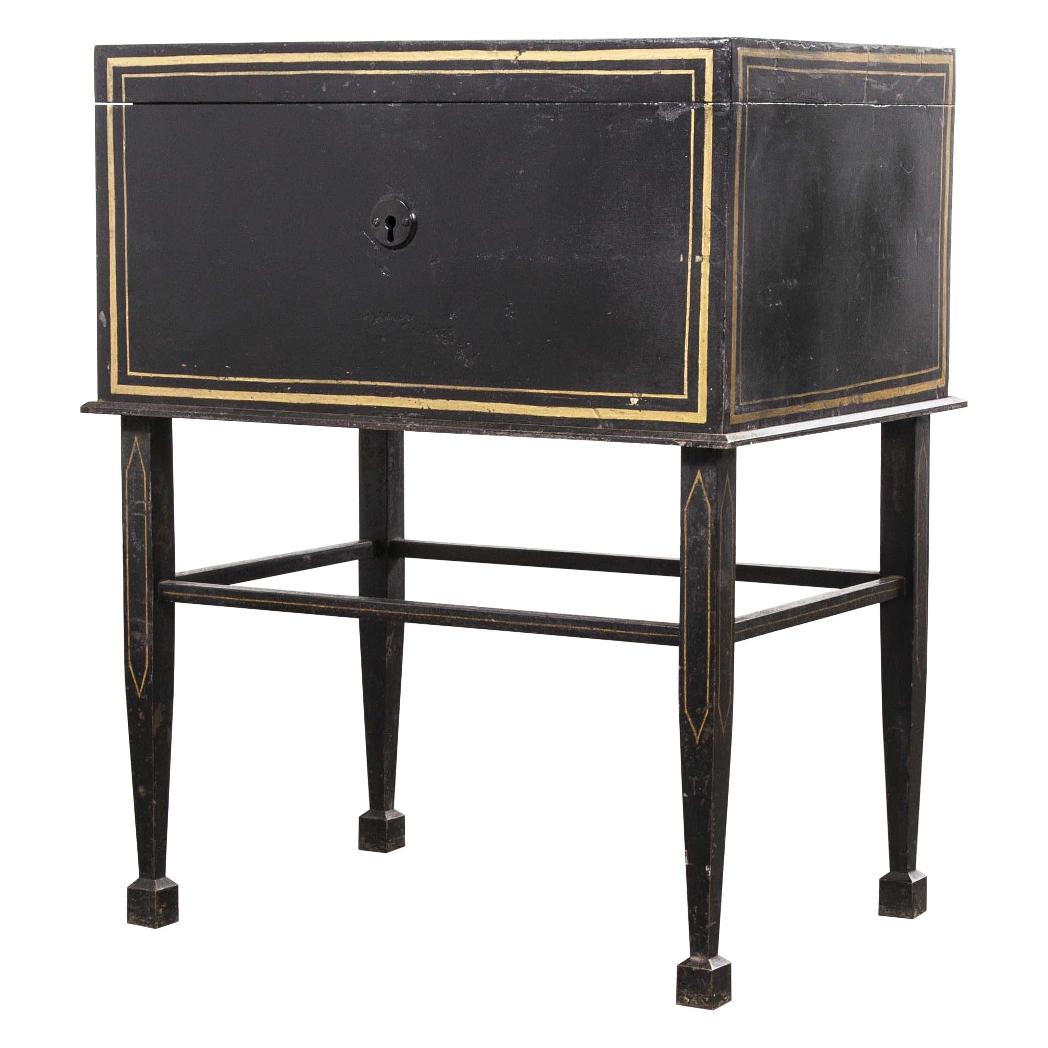 19th C. French Iron Strong Box With Decorative Insignia For Sale at 1stDibs
