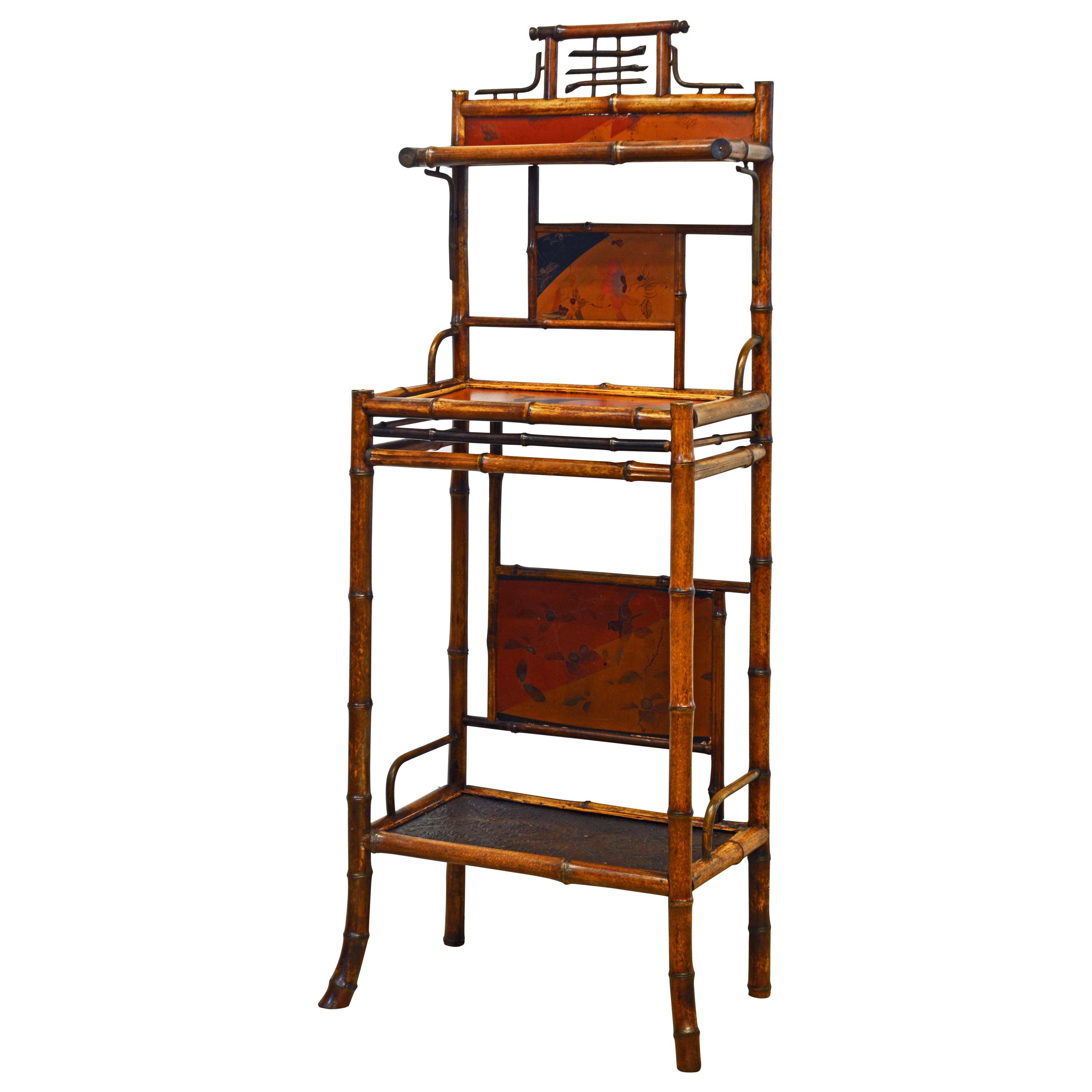 A 19th Century English Aesthetic Movement Lacquer Hall Tree at 1stDibs