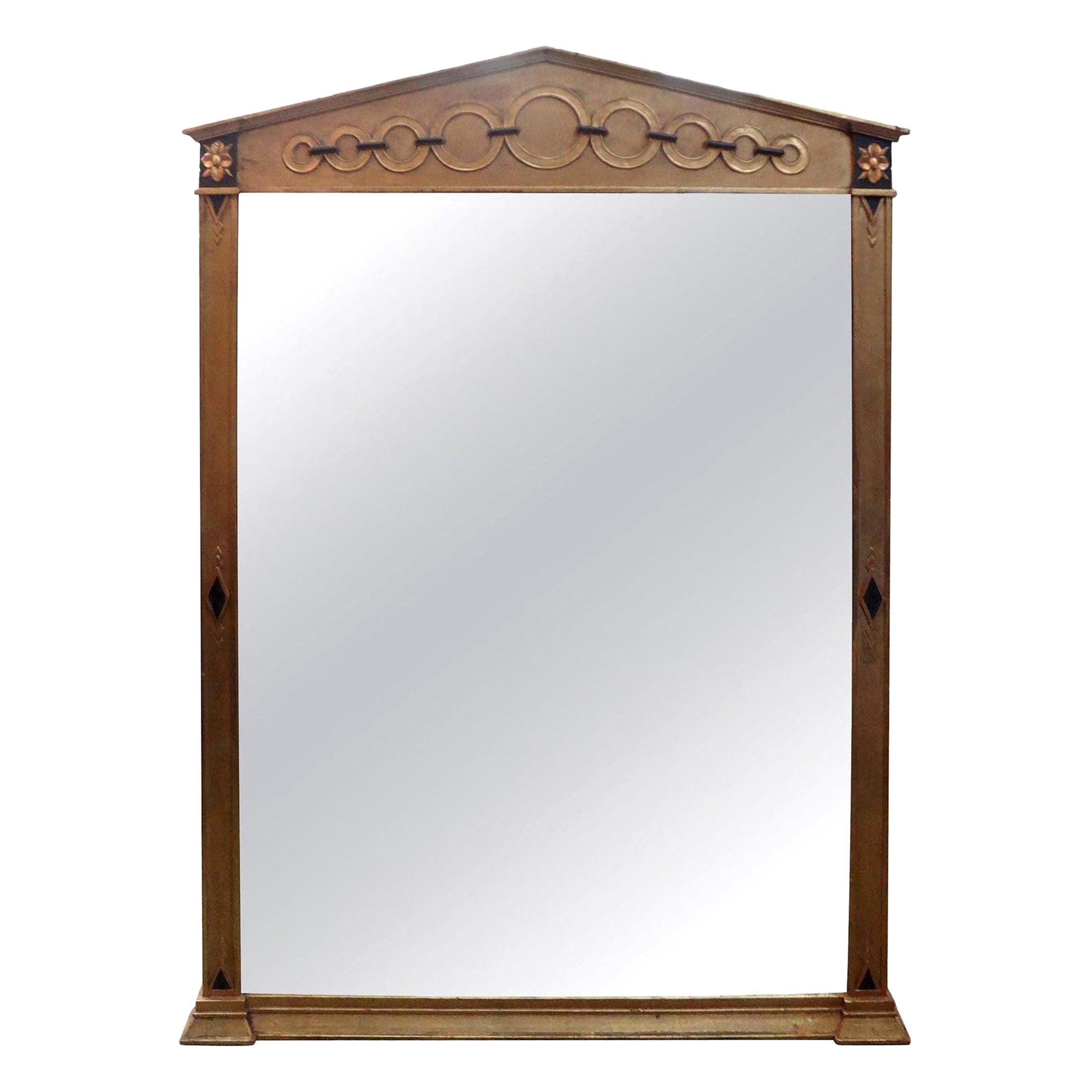 Italian Giltwood Mirror w/ Solomonic Columns , Style of Venetian Lace ...