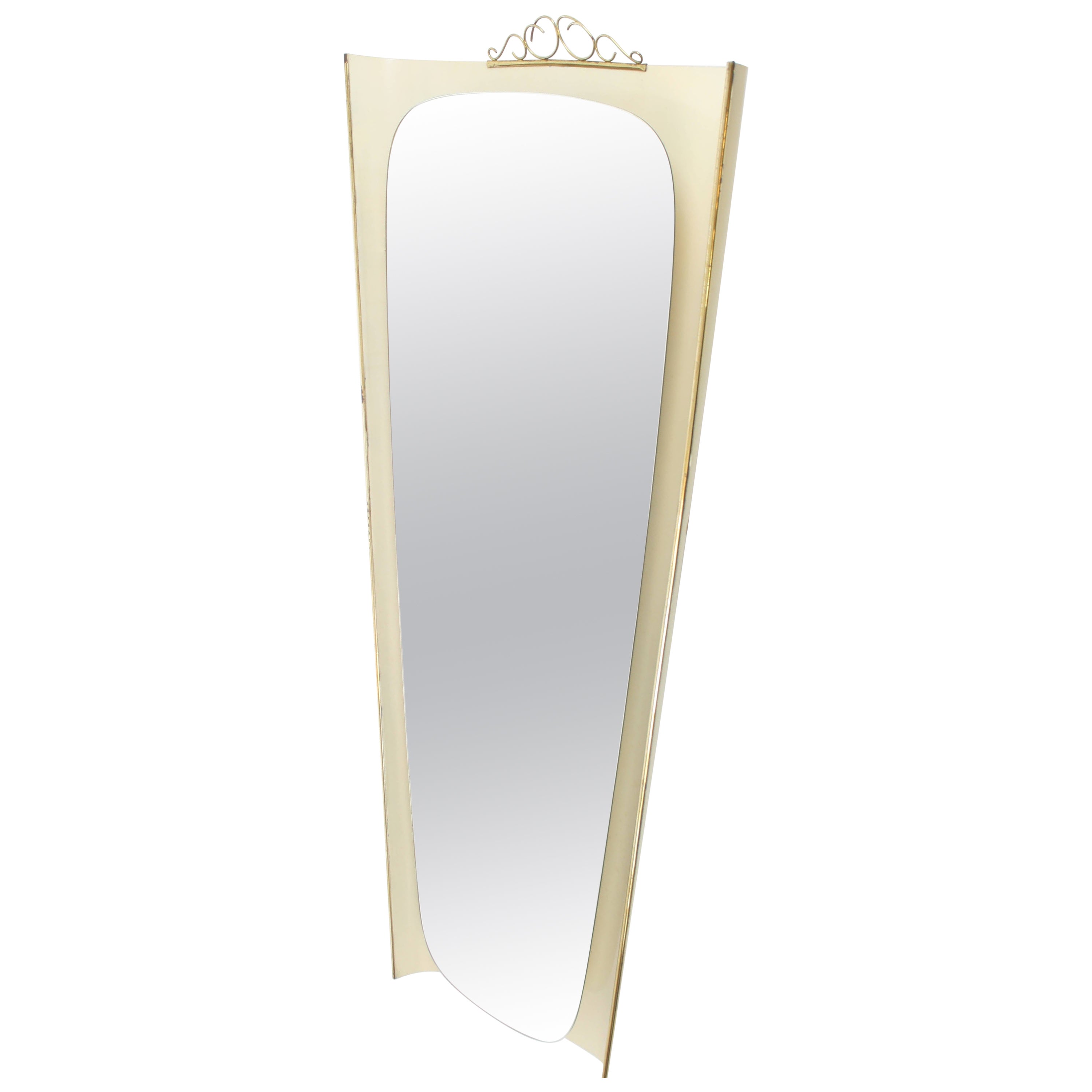 1950's Trapezoidal Mirror at 1stDibs