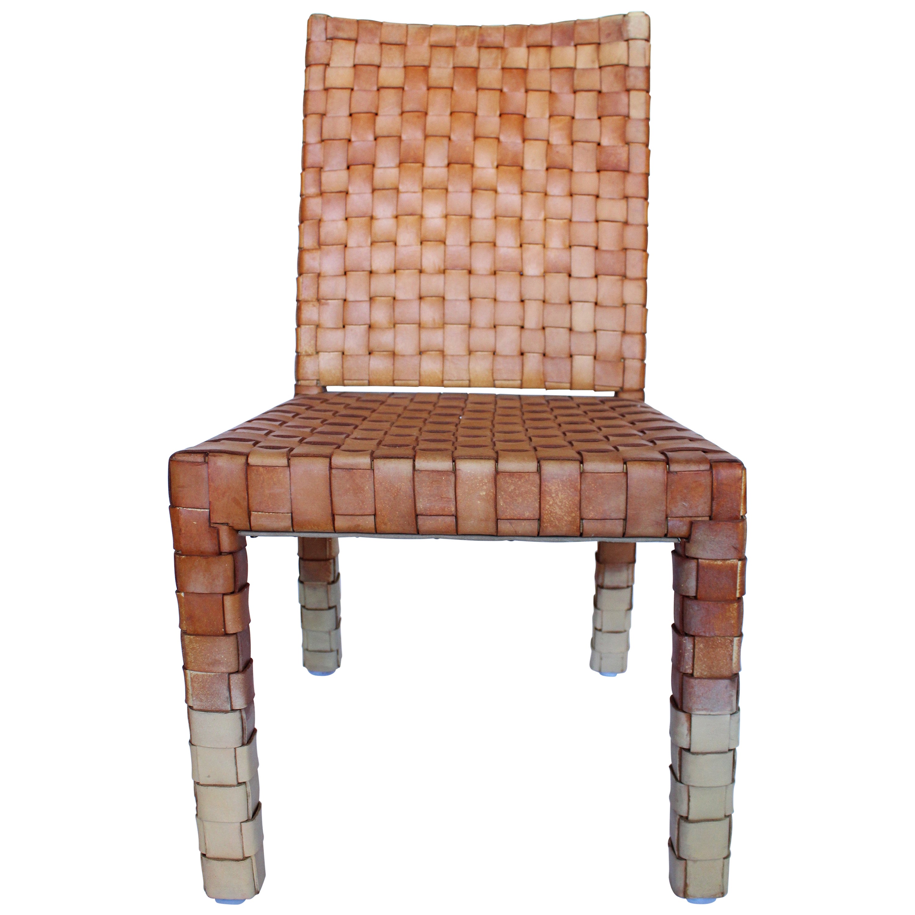 Woven Leather Chairs at 1stDibs