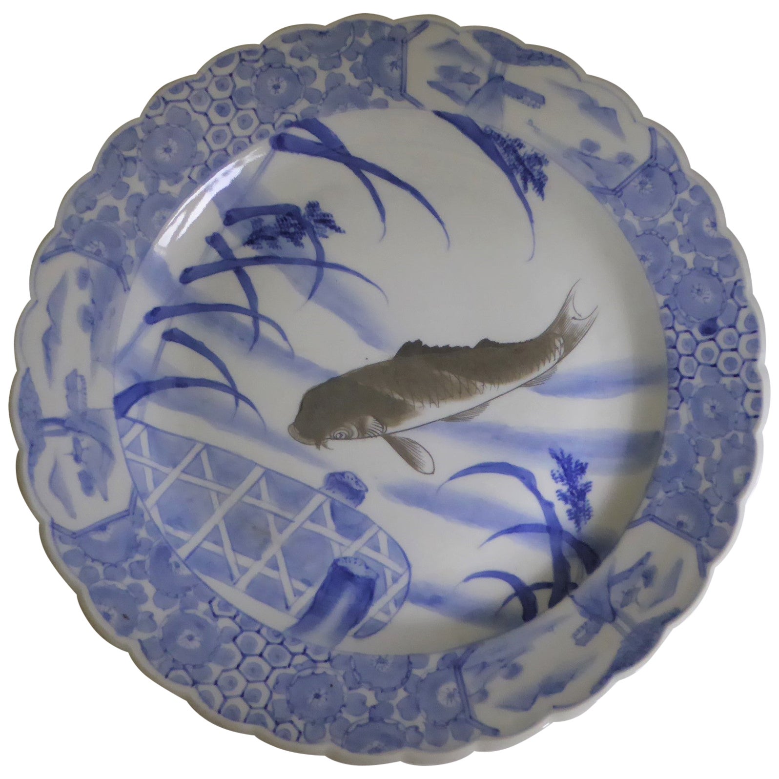 Pair of Japanese Arita Ware Leaping Fish at 1stDibs