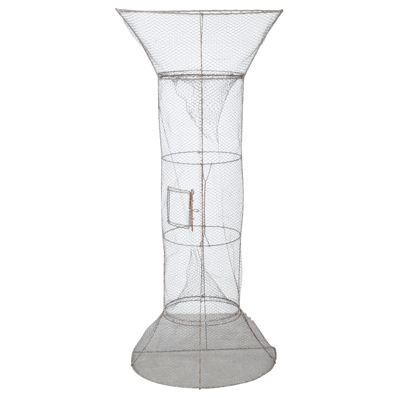 Vintage French Metal Fish Trap For Sale at 1stDibs