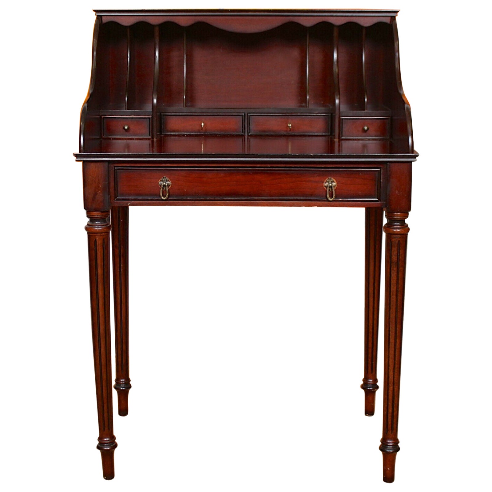 Tomlinson Sophisticate Writing Desk With Bookshelf at 1stDibs