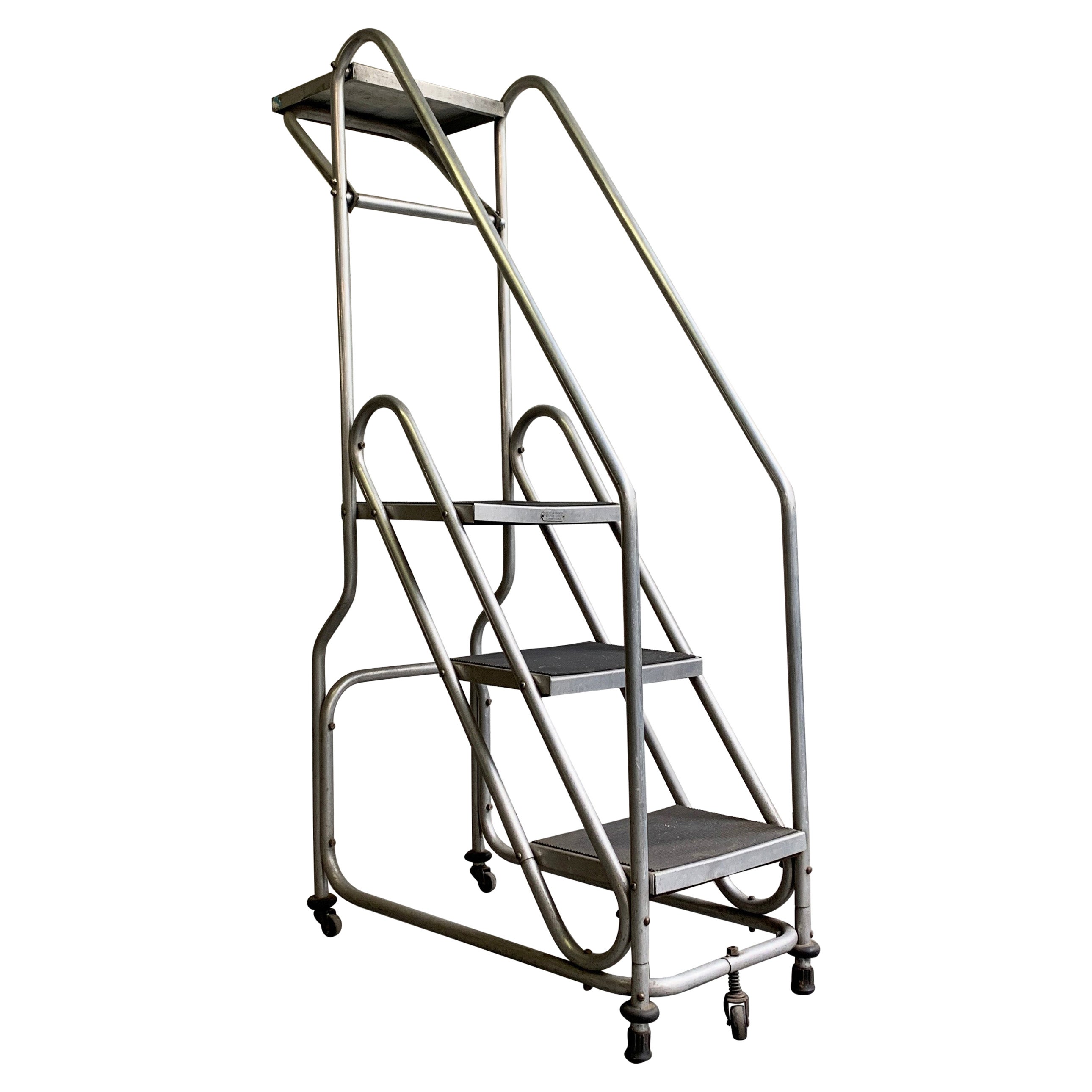 Haberdashery Rolling Ladder at 1stDibs