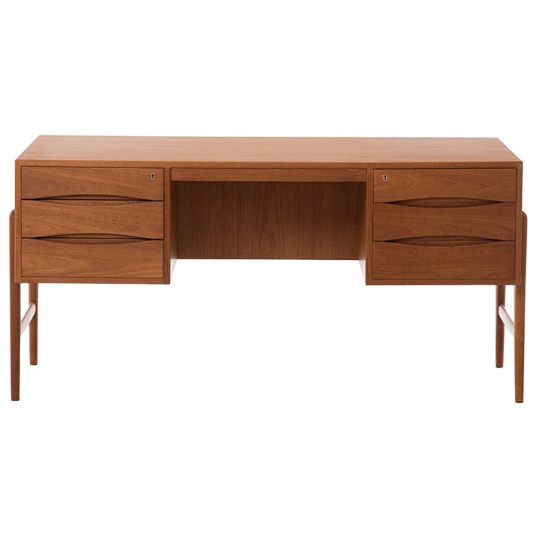 Wenge 'DJOB" Executive Desk by Arne Jacobson, Denmark For Sale at 1stDibs