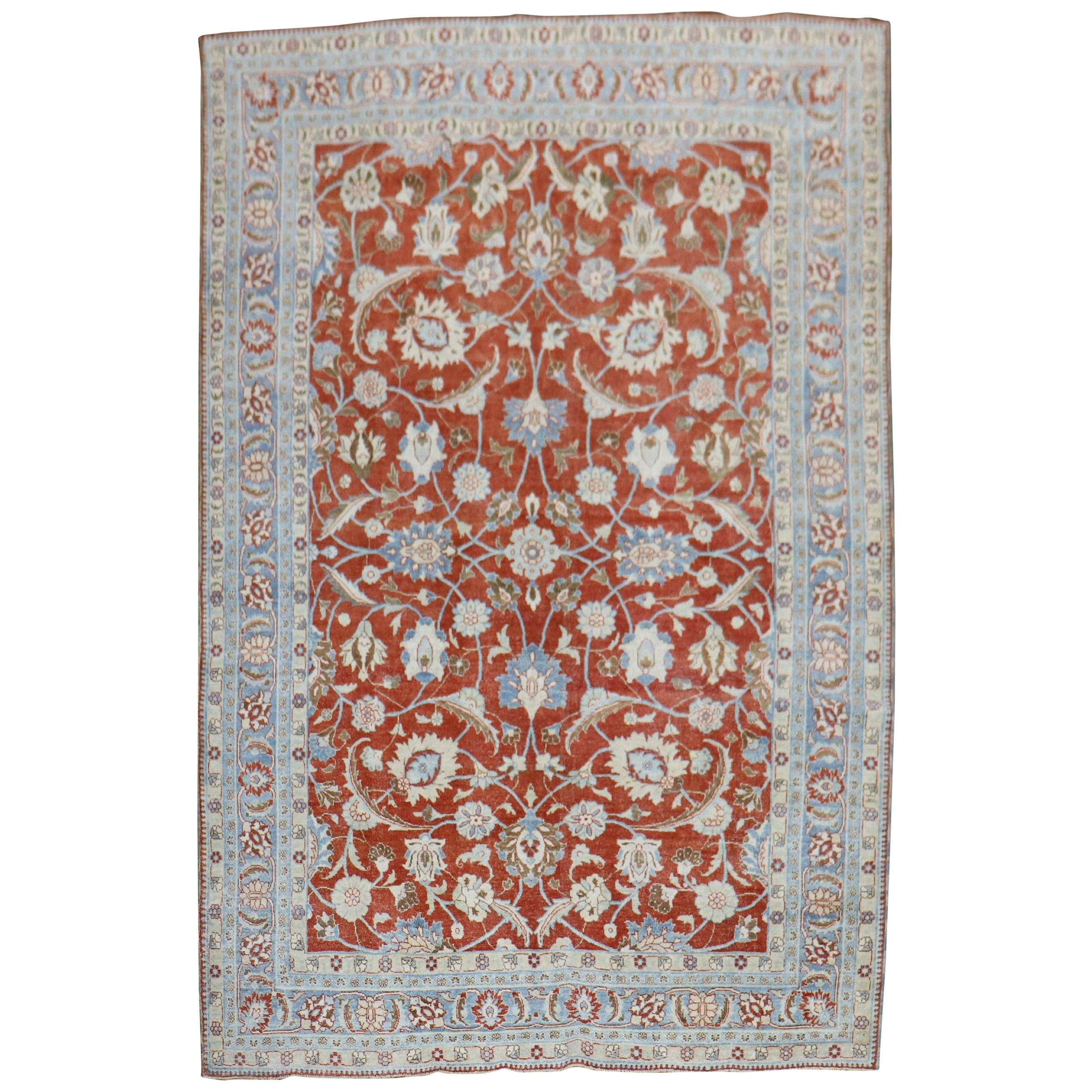 Vintage Persian Tabriz Style Indian Runner For Sale at 1stDibs