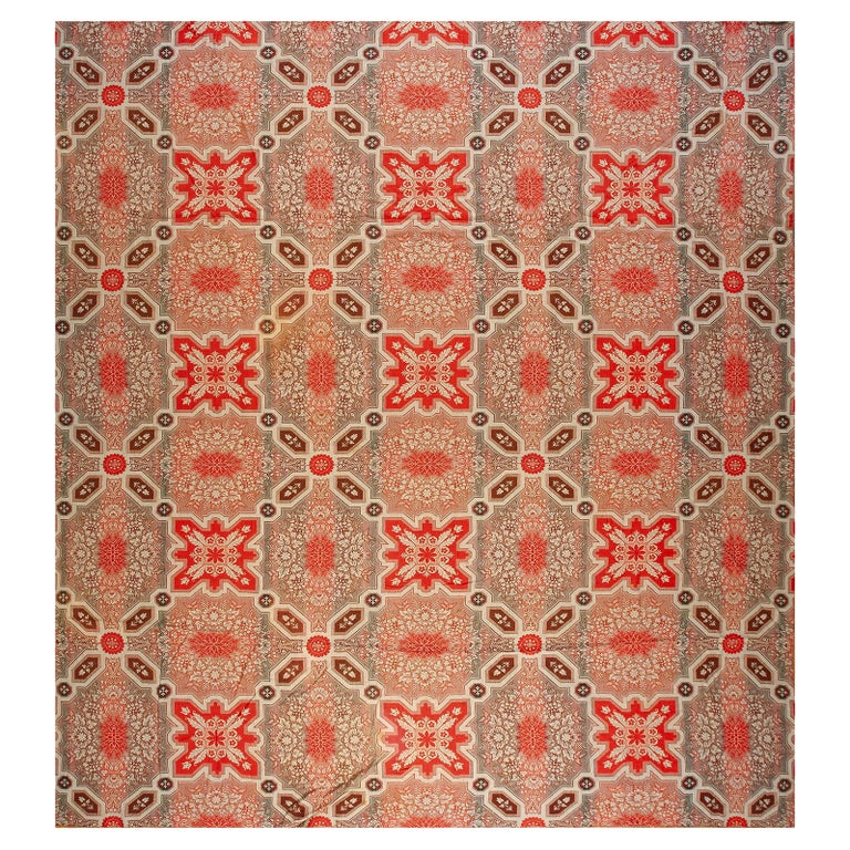 Mid 19th Century American Ingrain Carpet ( 12' 6" x 13' 4" - 381 x 406 ...