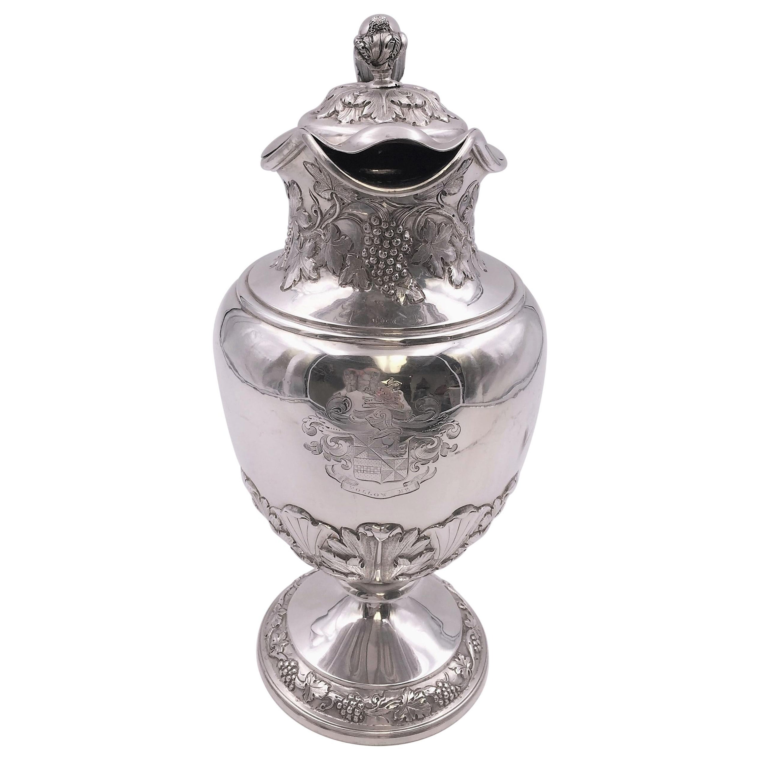 Georgian or Scottish Sterling Silver Beer Pitcher, 18th or 19th Century ...