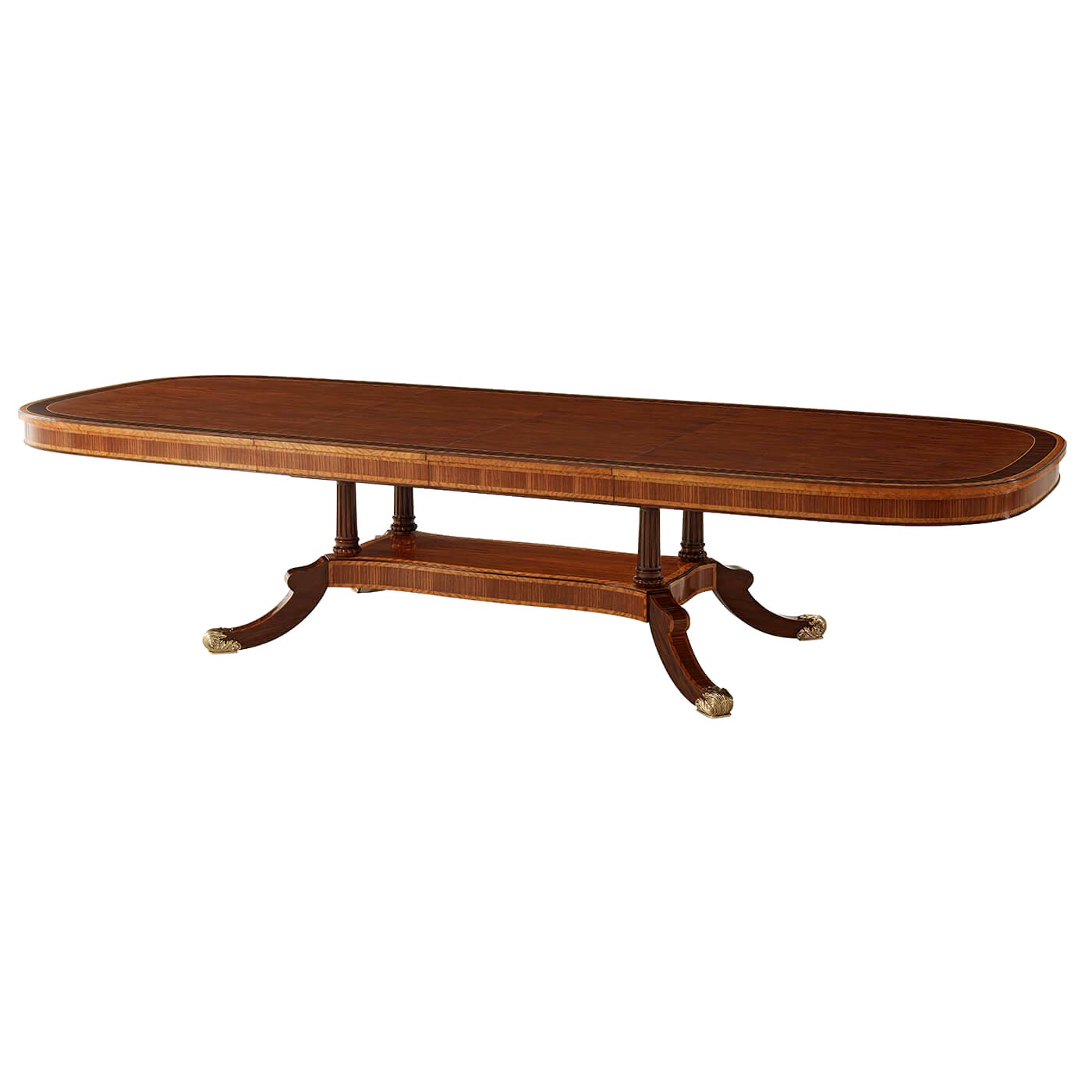 Regency Mahogany Extension Dining Table For Sale at 1stDibs