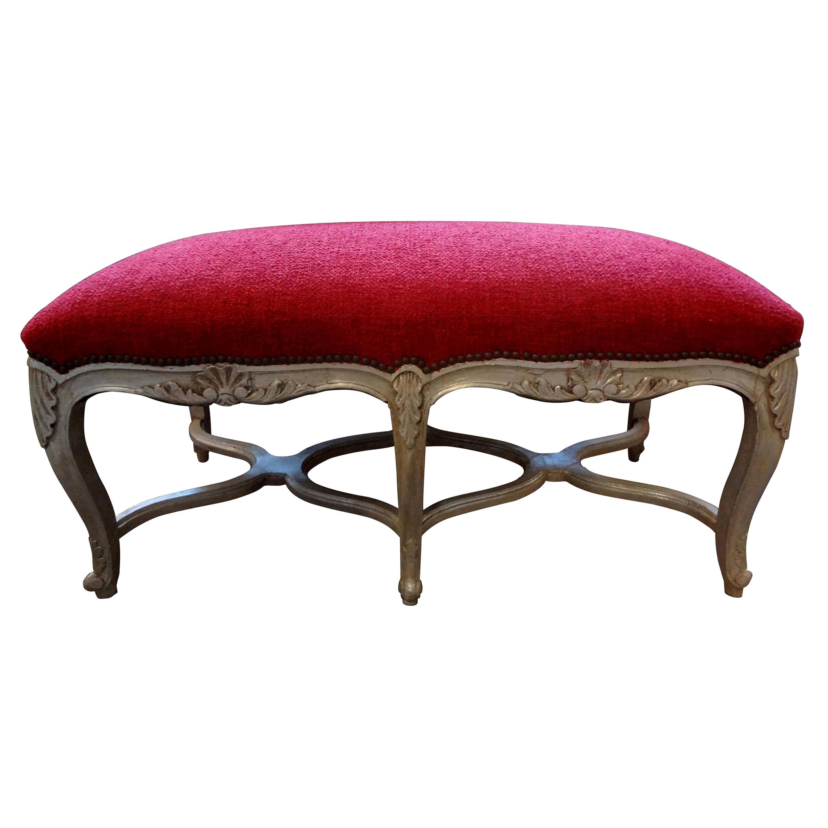French Mid-Century Modern André Arbus Style Triangular Bench For Sale ...