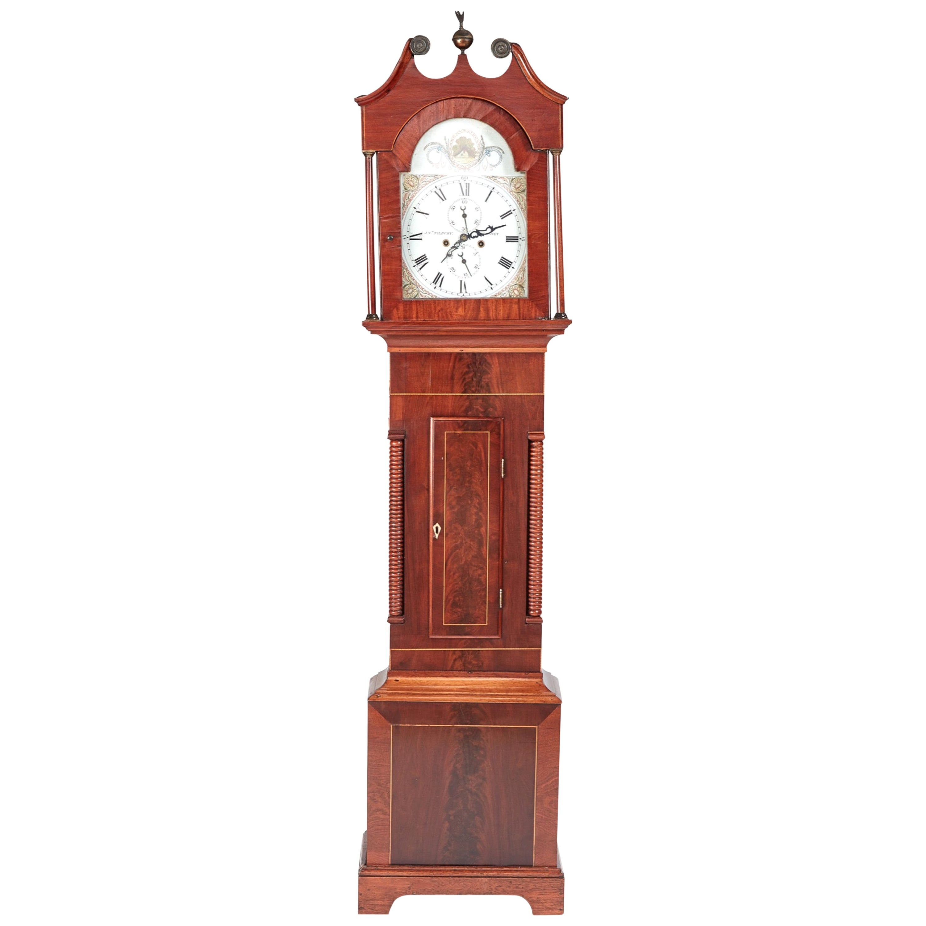 Antique Welsh Carved Oak 8-Day Longcase/Grandfather Clock, Thomas Evans ...