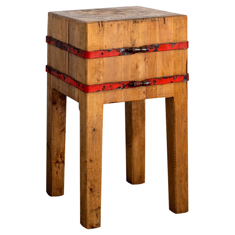 Antique Butcher Chopping Block at 1stDibs
