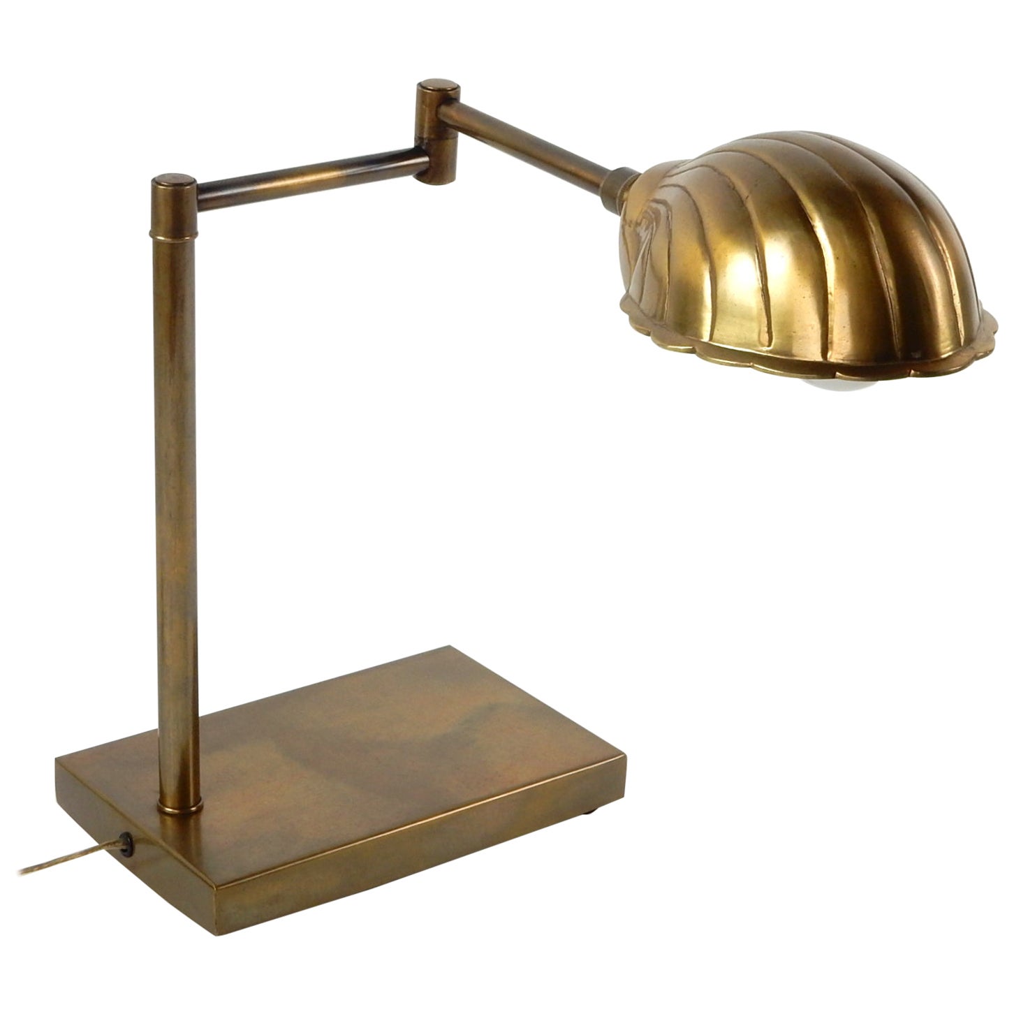 Best British Adjustable Reading Lamp in Brass by OMI 1960s MOD at 1stDibs