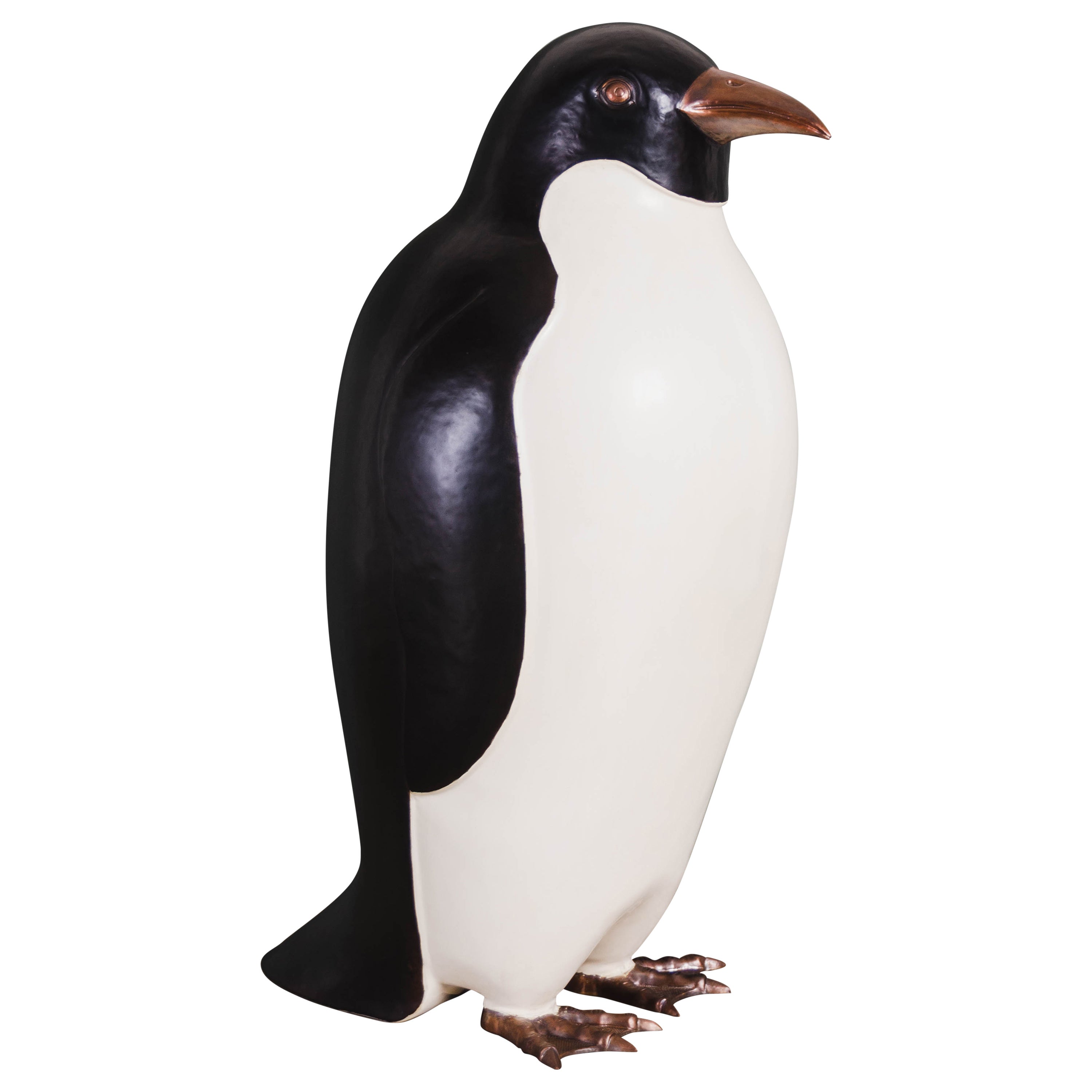 Sculpture Emperor Penguin in Lacquered Resin at 1stDibs