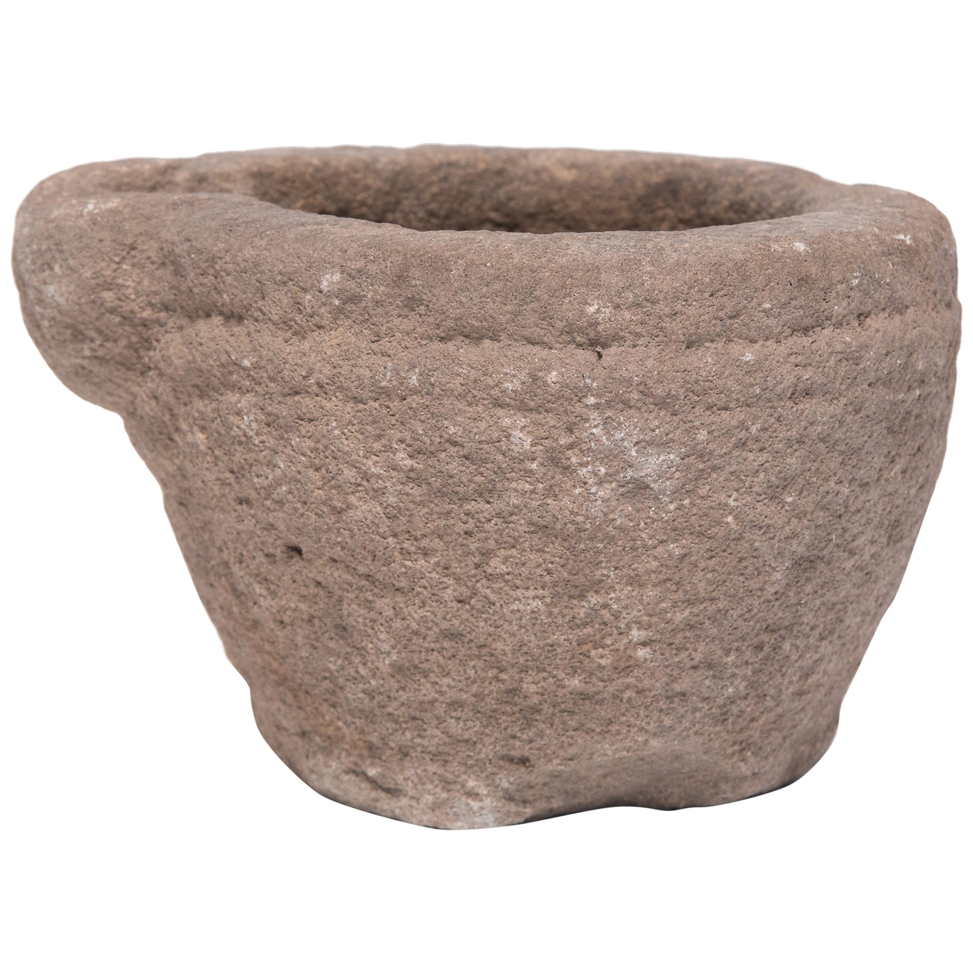 Chinese Stone Garlic Mortar, circa 1900 For Sale at 1stDibs