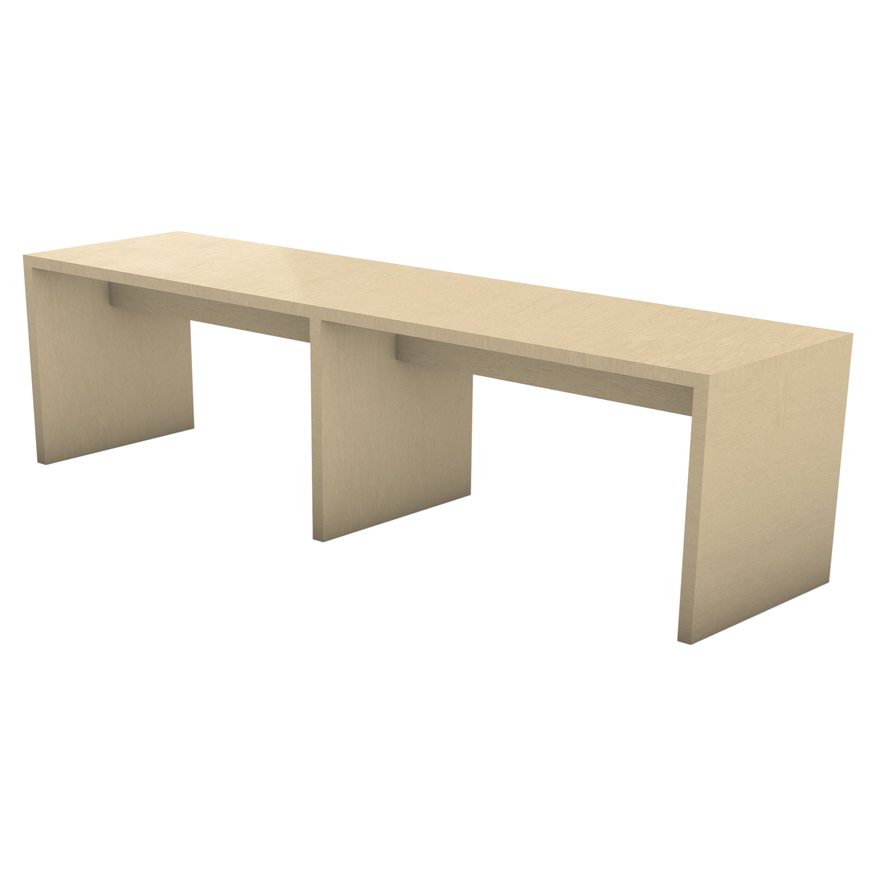 Walnut and Corian Gallery Bench Mid-Century Modern inspired Minimal ...