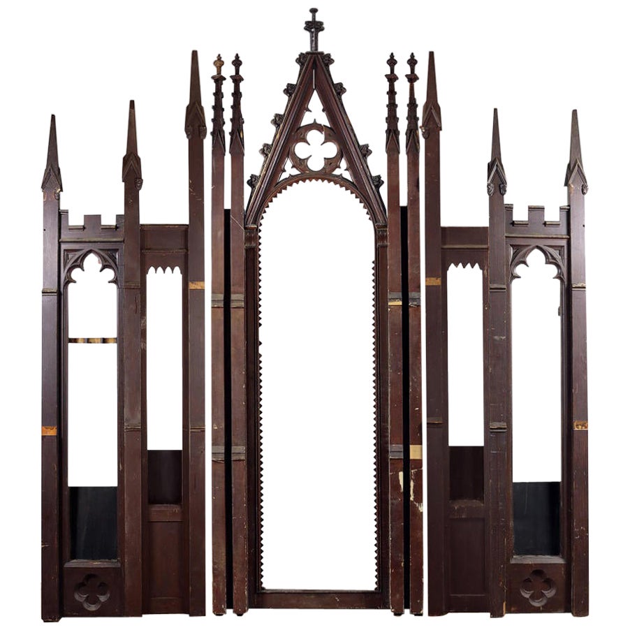 19th Century Cast Iron Gothic Fence Panels at 1stDibs