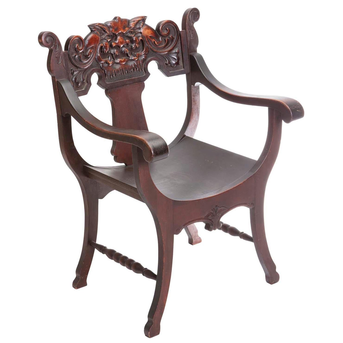 Cherry Gothic Gargoyle Chair - Vicorian Era For Sale at 1stDibs ...