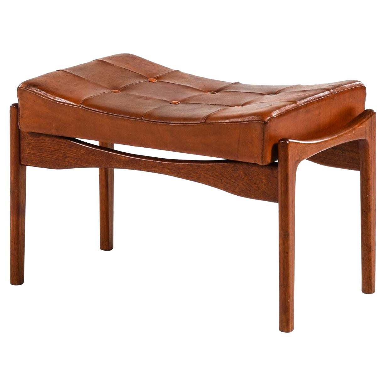 Ib Kofod-Larsen Bench "Long Banc" Produced in Denmark at 1stDibs