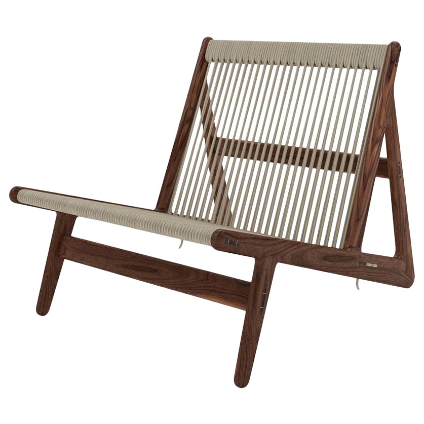 Gubi X Noah special edition MR01 outdoor lounge chair in solid wood For ...