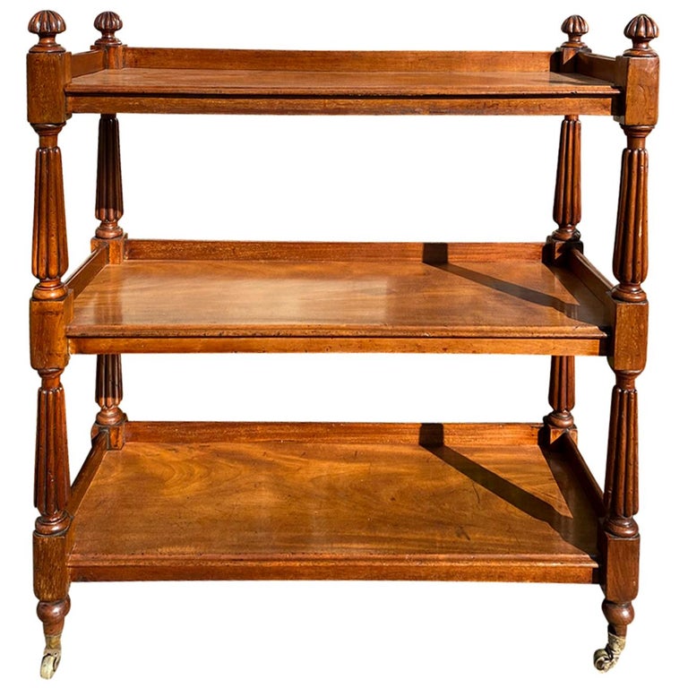 19th Century English Regency Mahogany Trolley at 1stDibs