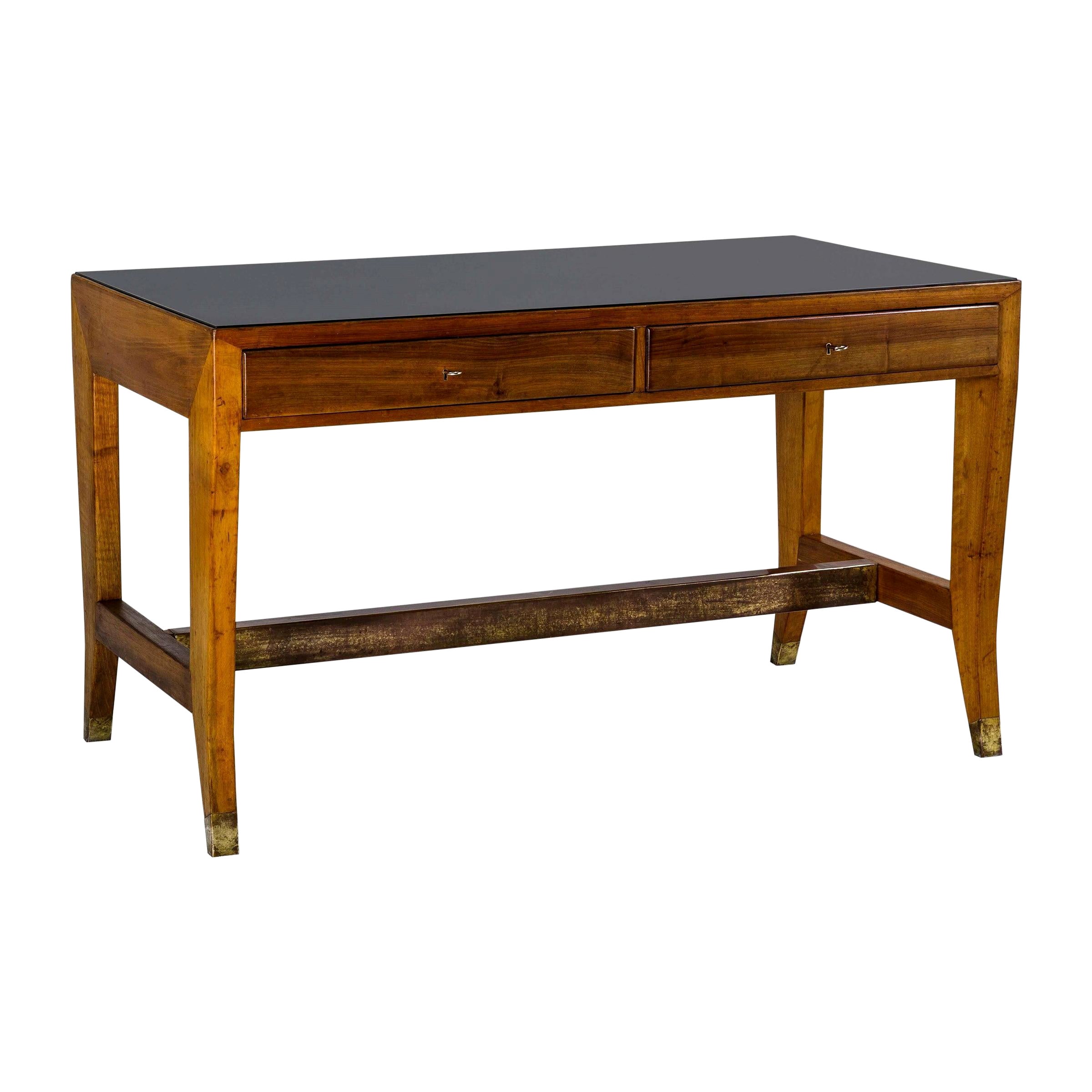 1950s Vintage Wood Desk in Scandinavian Style at 1stDibs