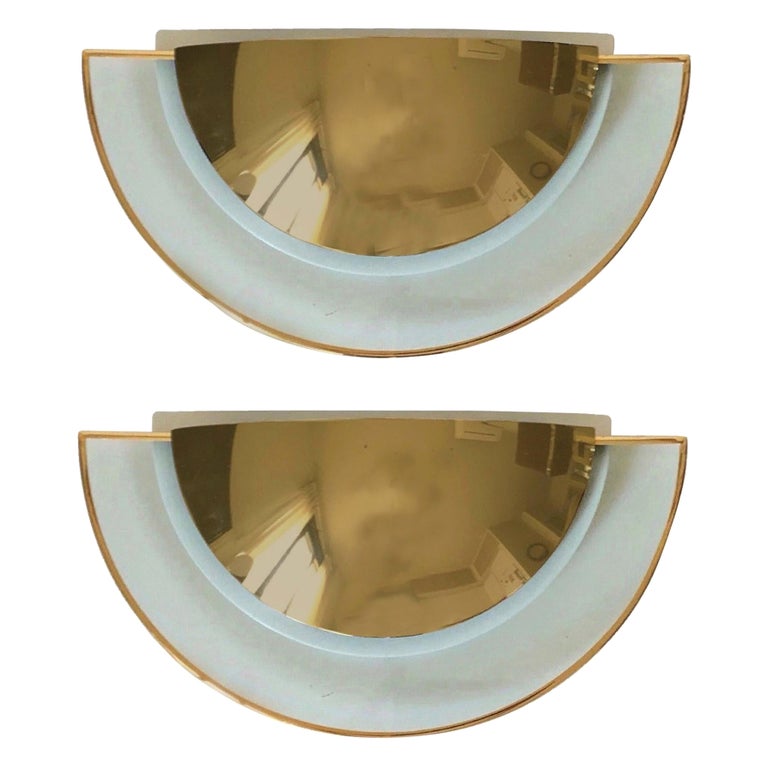 Spanish Postmodern Golden Wall Sconces by Leonardo Marelli for Estiluz ...