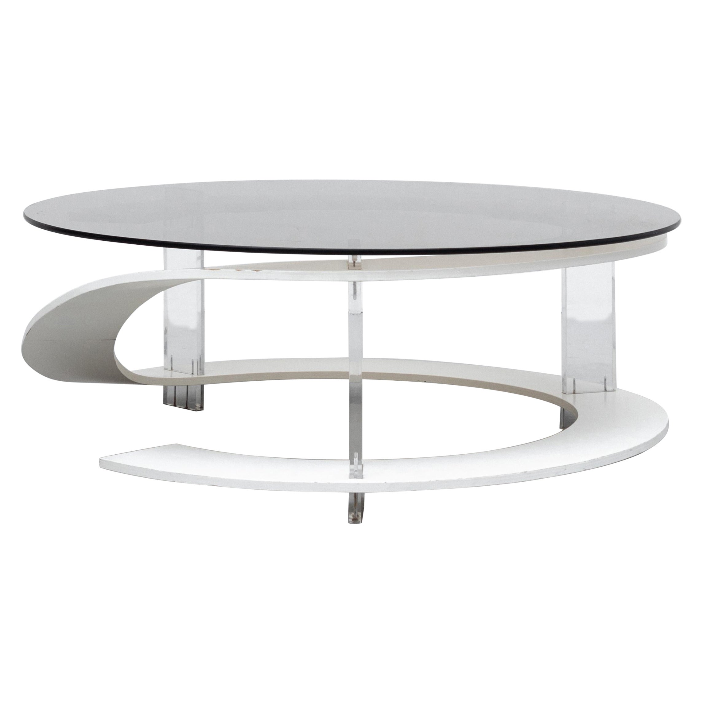 French Brass Ballerina Base Coffee Table at 1stDibs