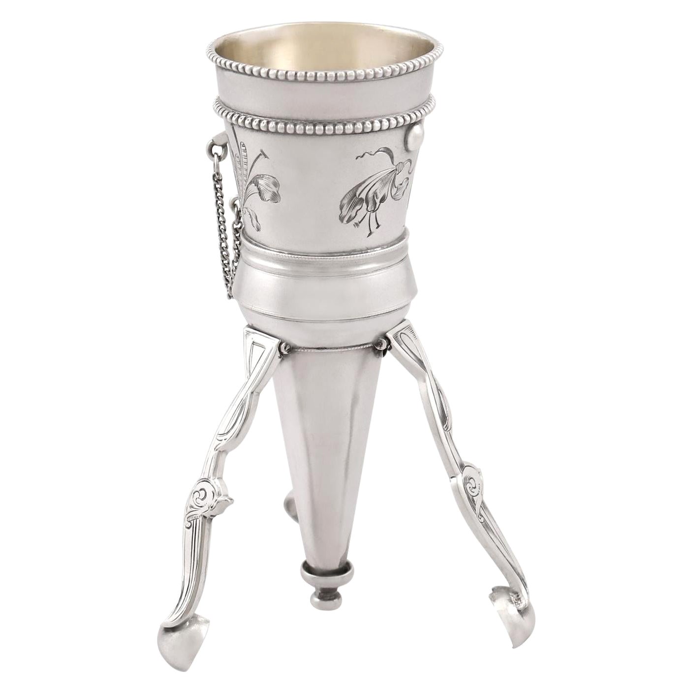 Sterling Silver Posy Holder, Antique Victorian at 1stDibs