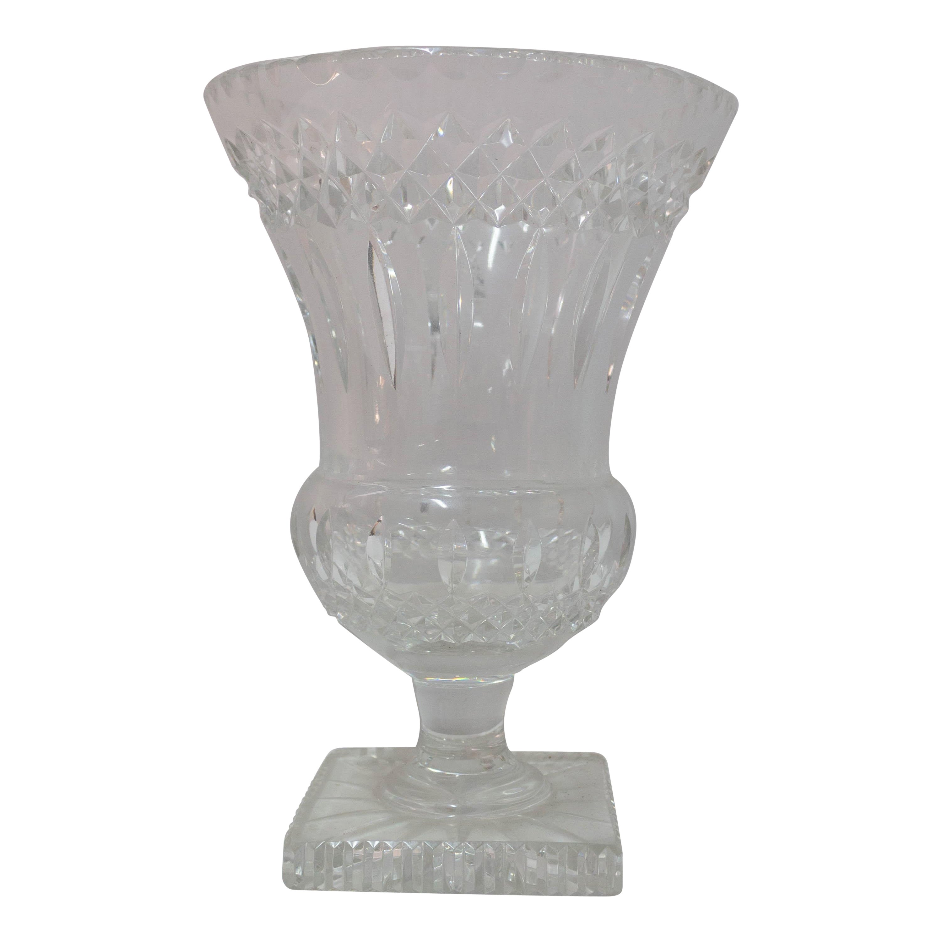 Art Vannes French Midcentury Crystal Splash Vase at 1stDibs | art ...