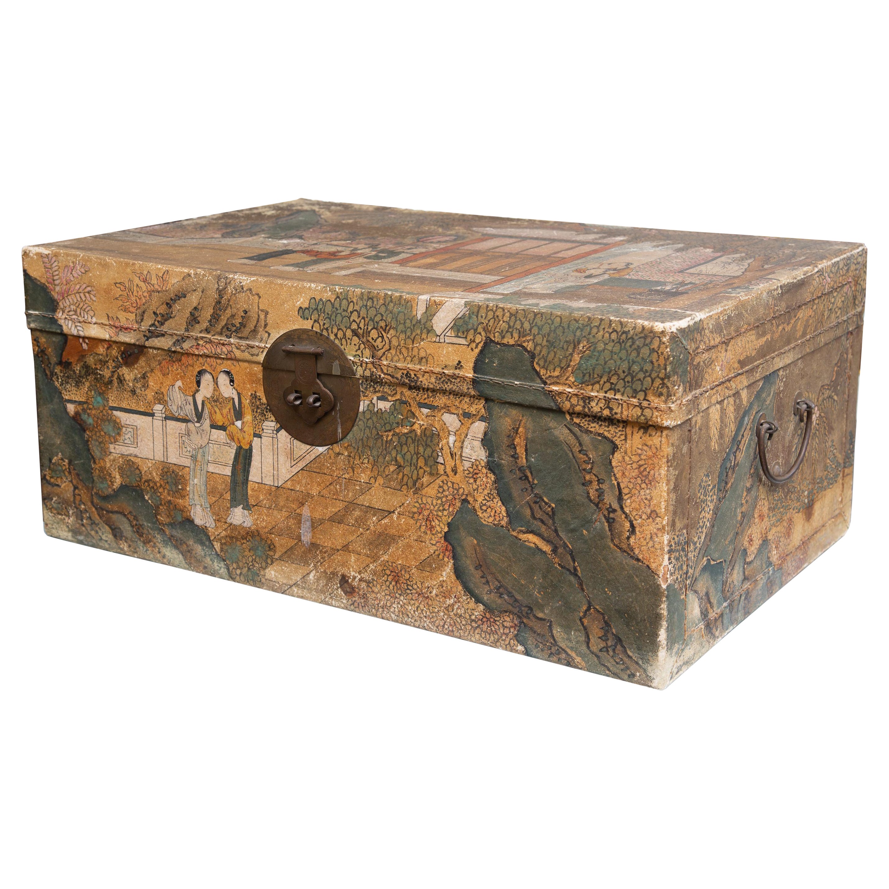 Asian Lidded Box/Trunk at 1stDibs