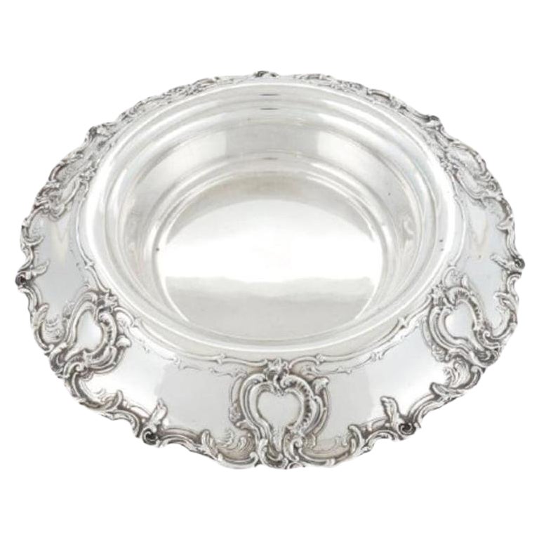 Repousse Pattern Sterling Centerpiece at 1stDibs