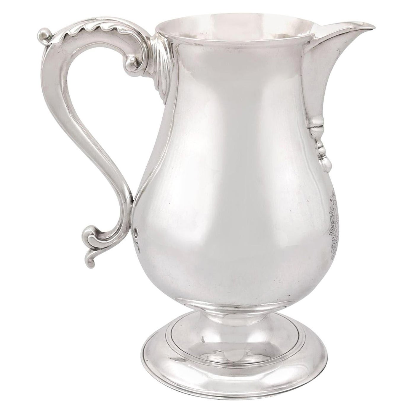 Antique Indian Colonial Silver Jug made in Calcutta, India in c. 1860 ...