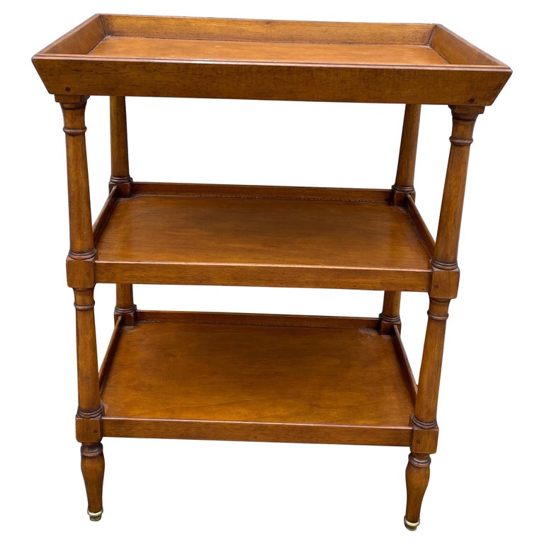 Vintage Three Tiered Side Table at 1stDibs