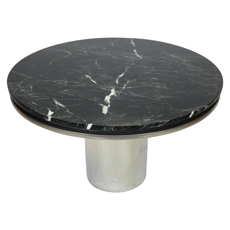 Karl Springer Custom Marble Table For Sale at 1stDibs