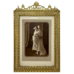 Large Antique French Gilded Bronze Photograph Frame, circa 1900 at 1stDibs