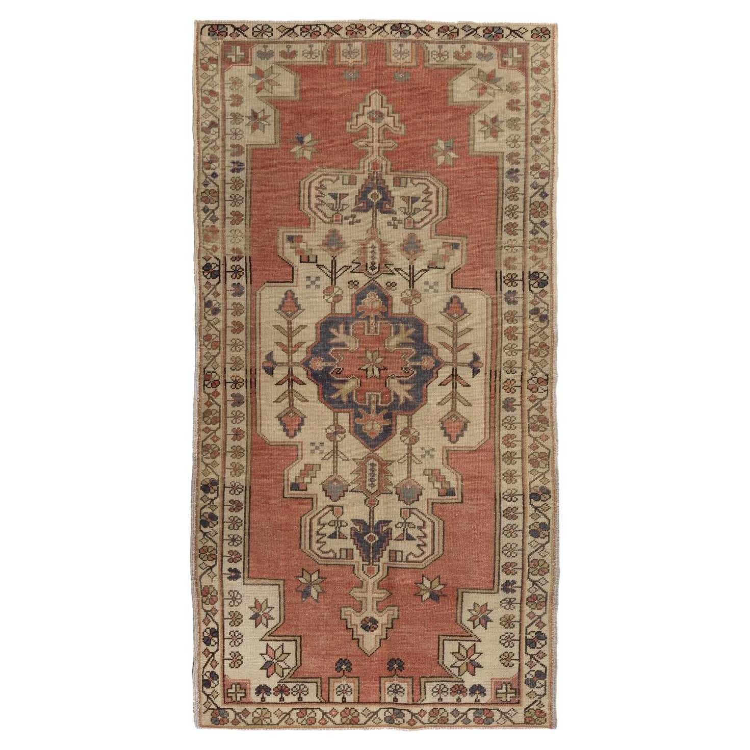 Vintage Oriental Rug for Country Homes, Rustic, Tribal, Traditional ...