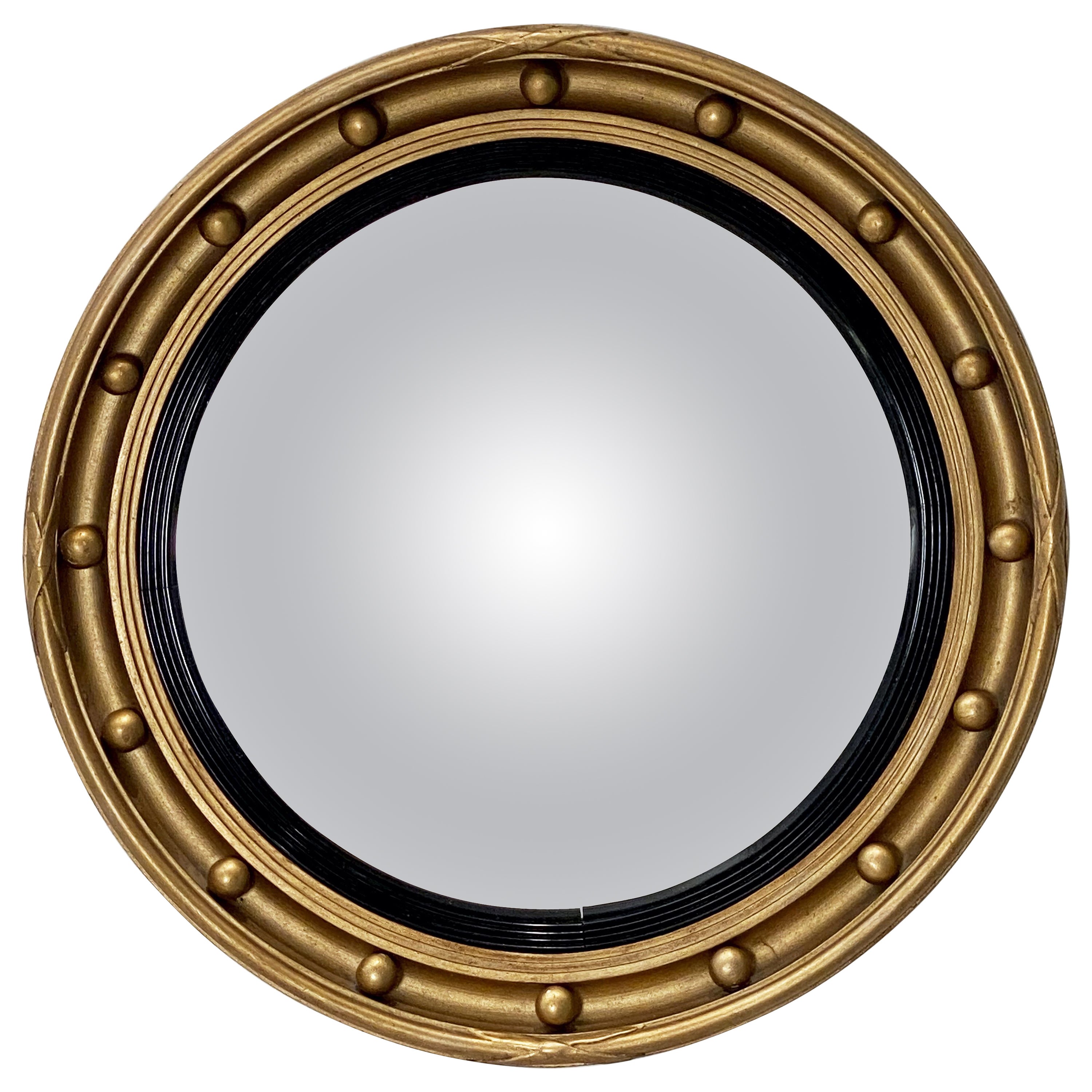 Round Deco Fisheye Mirror at 1stDibs