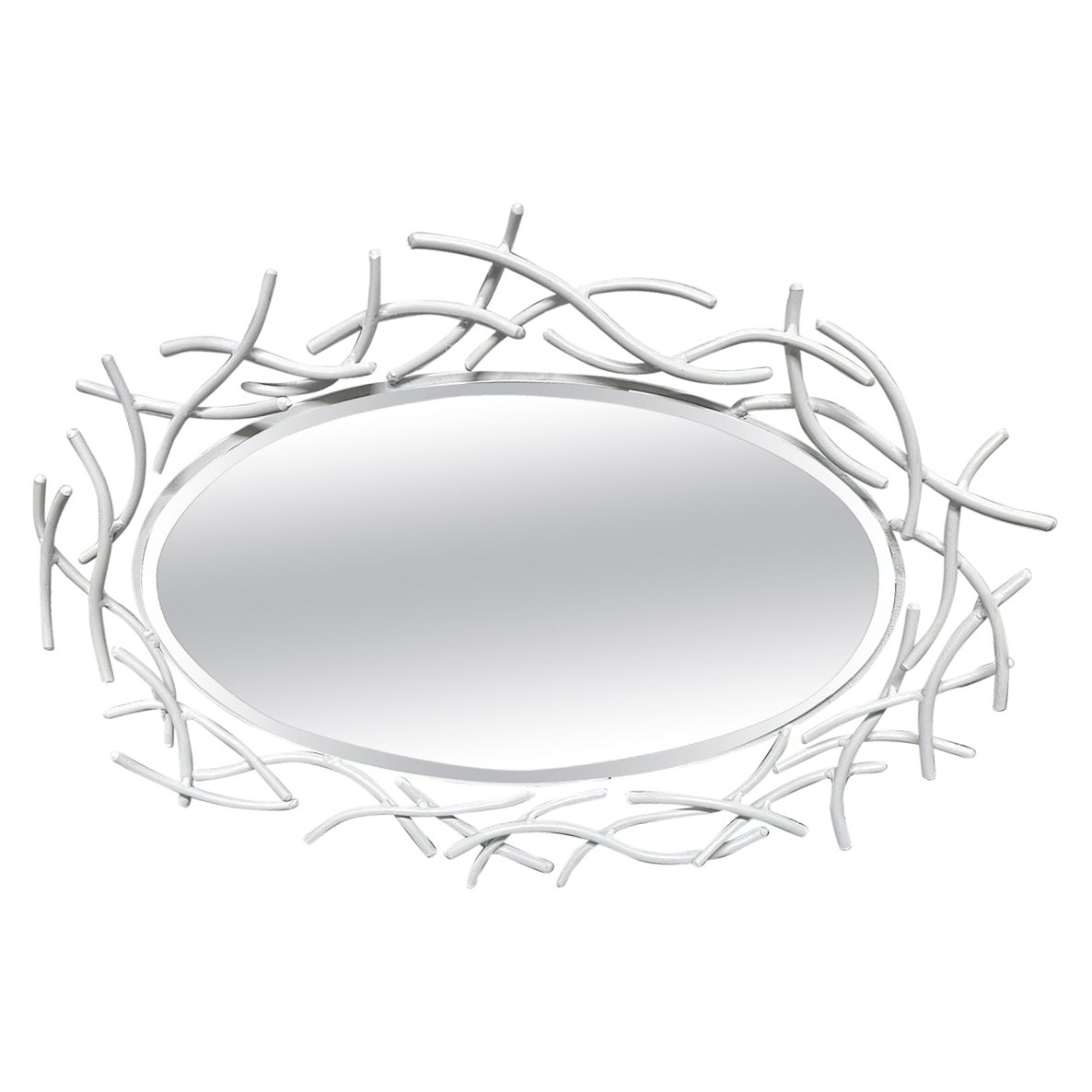 Whimsical Iron Mirror after Frederick Weinberg For Sale at 1stDibs ...