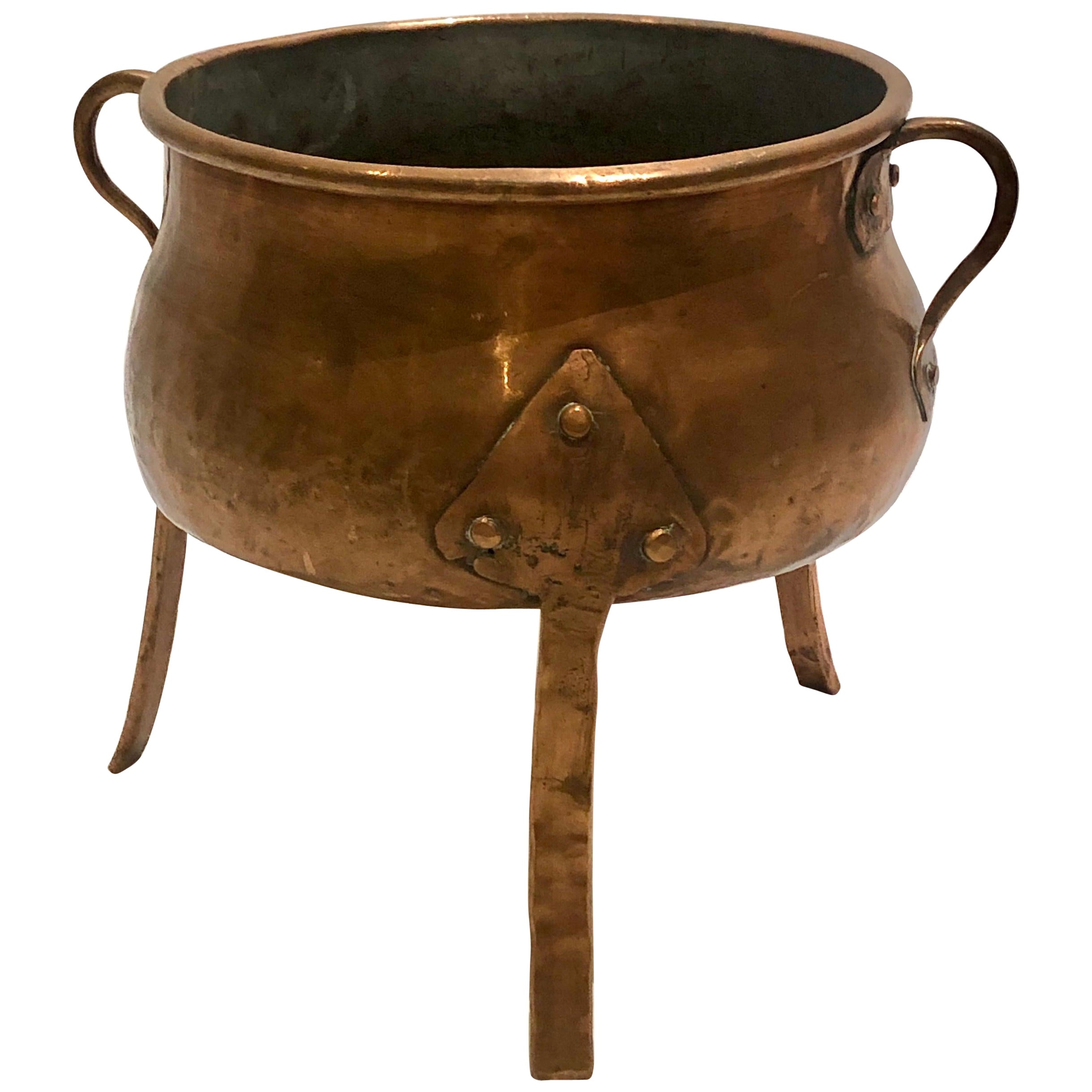 19th Century Copper Bowl Planter at 1stDibs