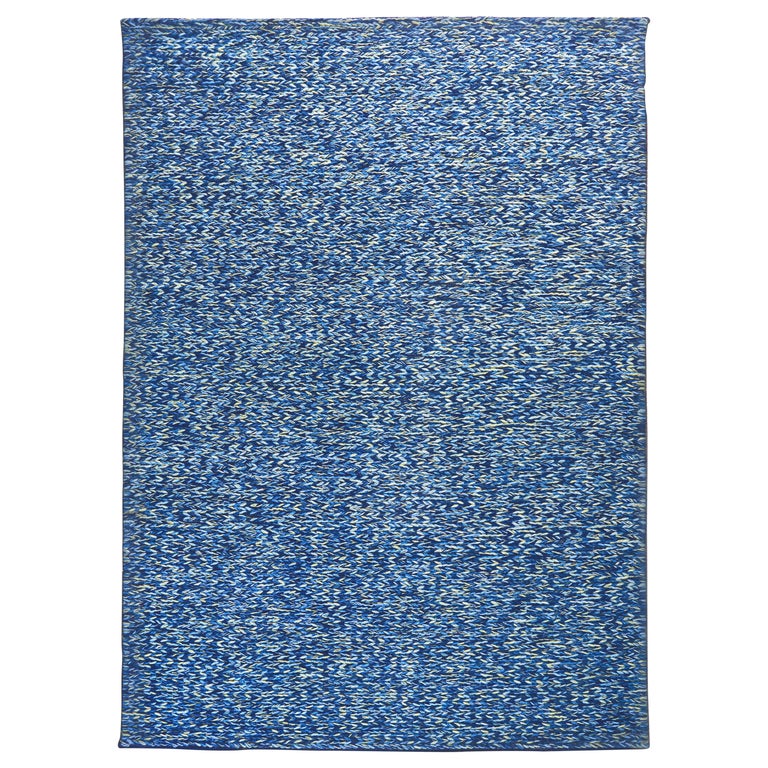 Handloom Ocean Rug by Hatsu For Sale at 1stDibs
