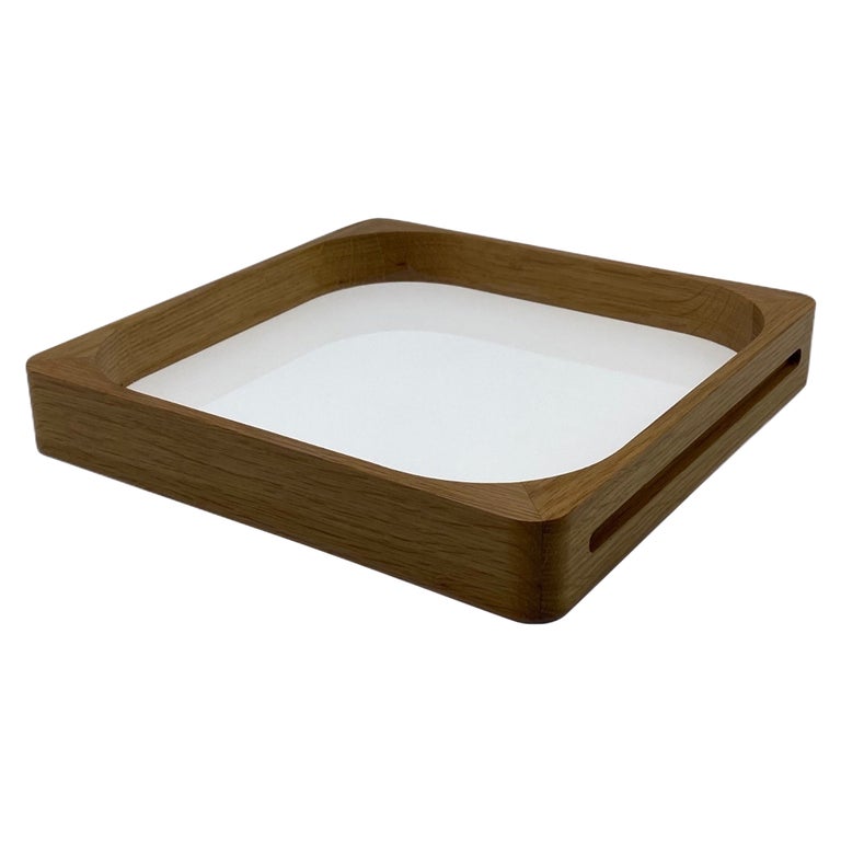 Medium White Oak Square Tray, in Stock For Sale at 1stDibs