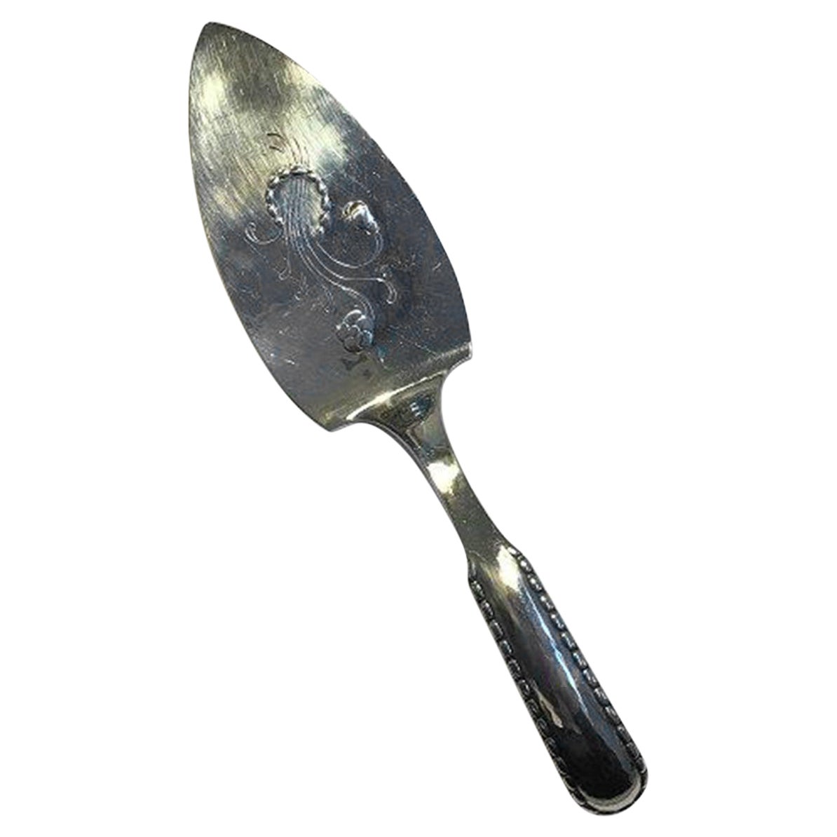Georg Jensen Silver Ornamental Cake Server For Sale at 1stDibs