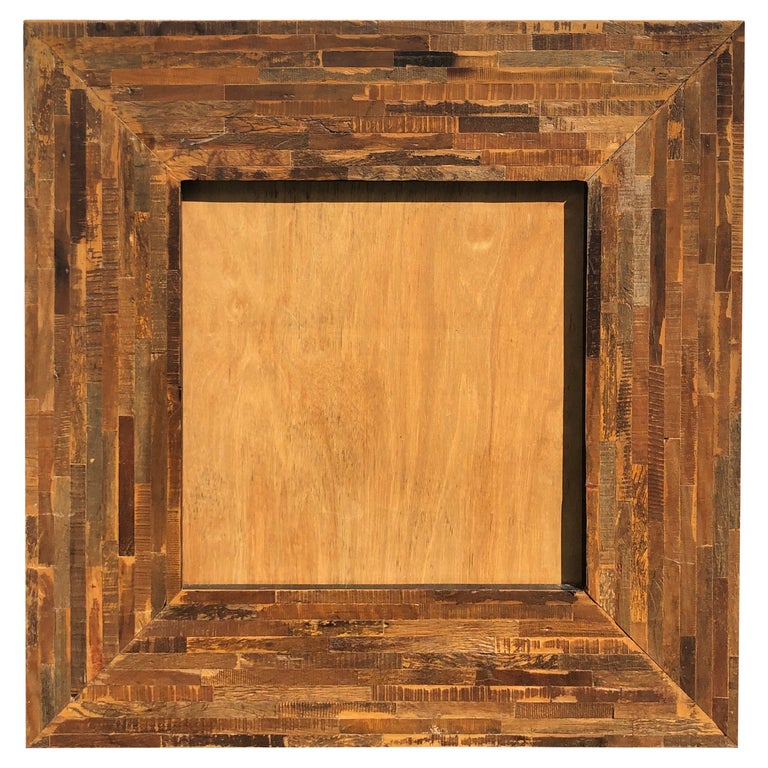 Huge Square Wooden Frame for a large Mirror or Artwork For Sale at 1stDibs